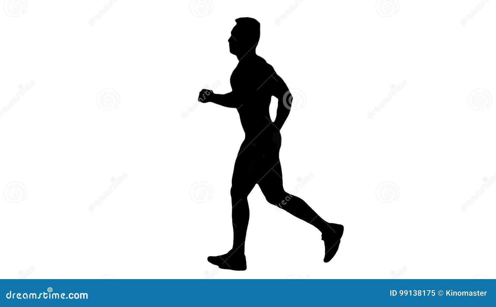 Man Jogging Side View