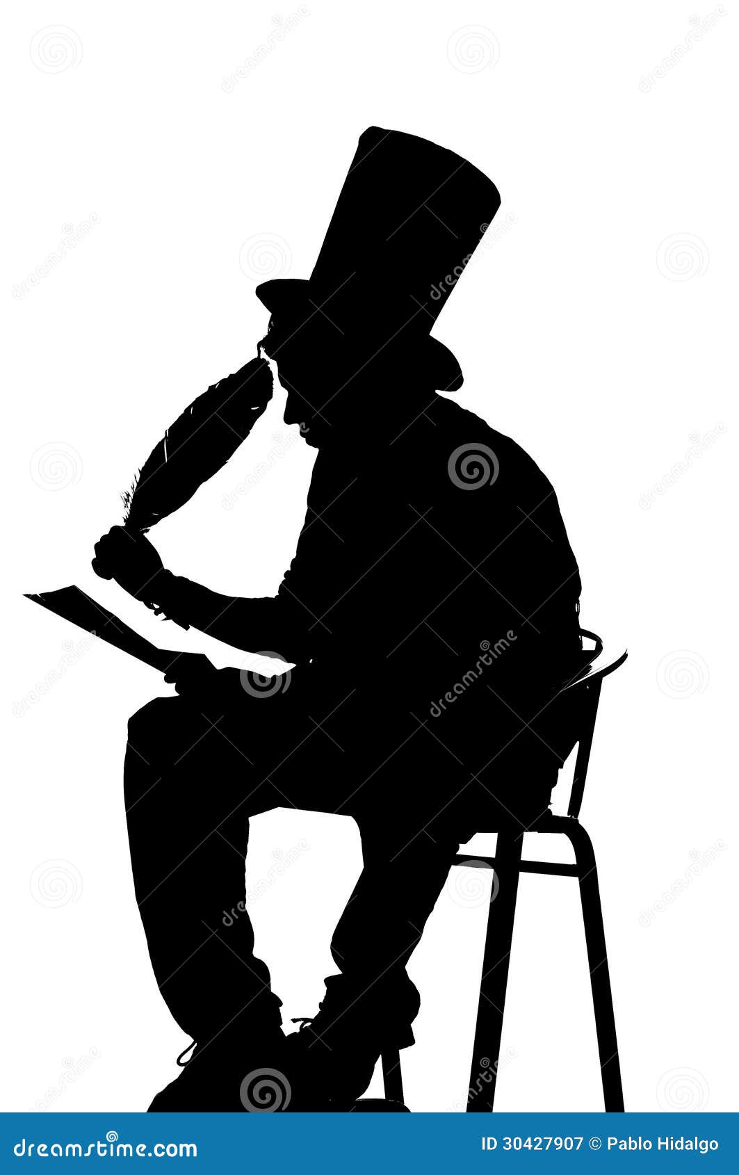 Writing Silhouette