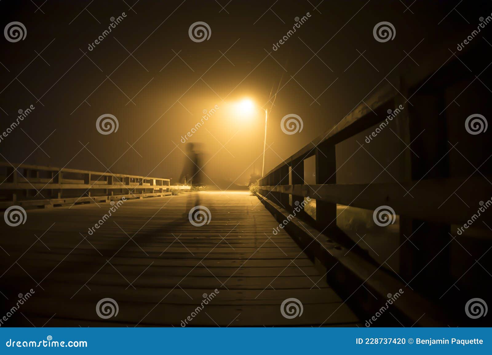 Silhouette of a Man Under a Street Light Stock Photo - Image of person ...