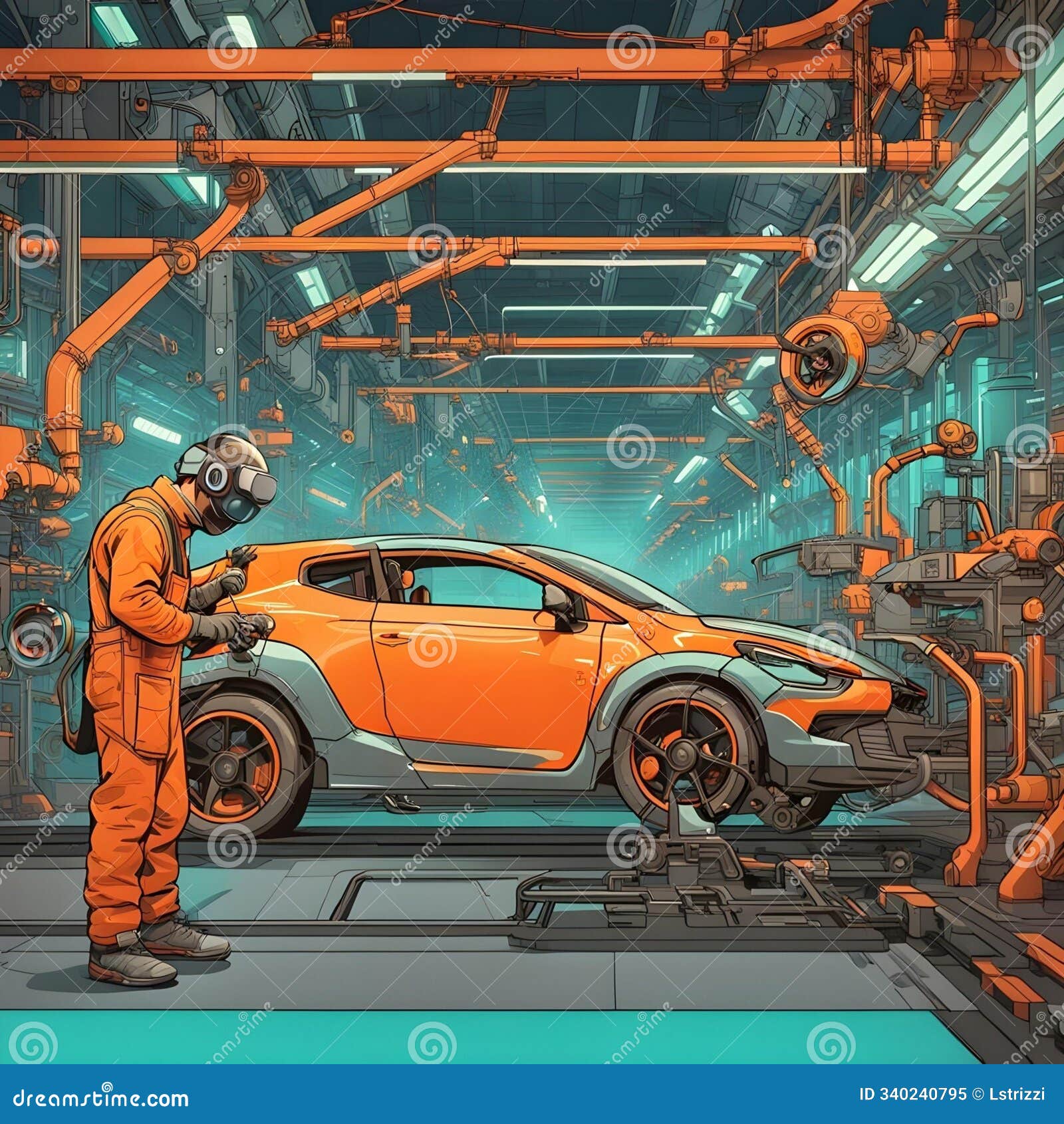 A Silhouette of a Man Working in the Technological Field of an ...