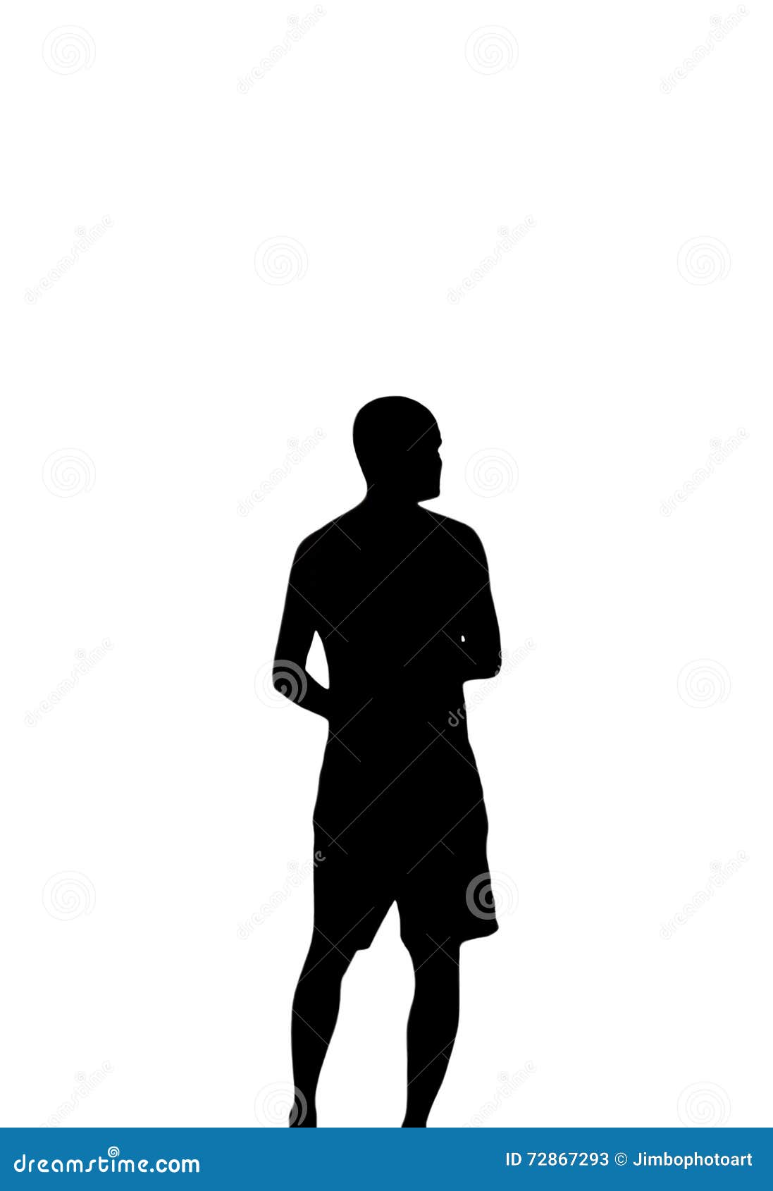 Silhouette the Men Isolated, Clipping Path Stock Illustration ...