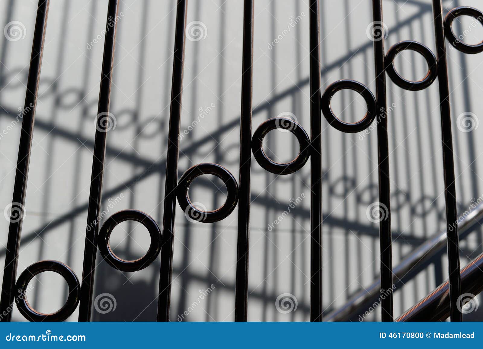 Silhouette Metal Circle and Line Pattern Stock Photo - Image of ...