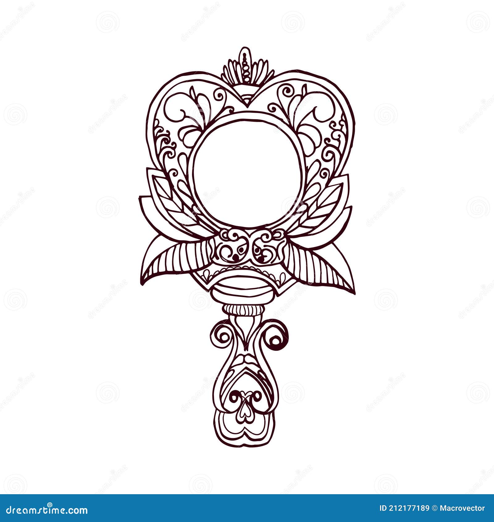 Silhouette Mirror Icon stock vector. Illustration of fashion - 212177189