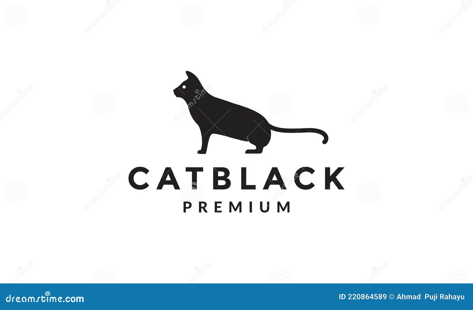 Silhouette Modern Black Cat Shape Logo Vector Icon Illustration Design ...
