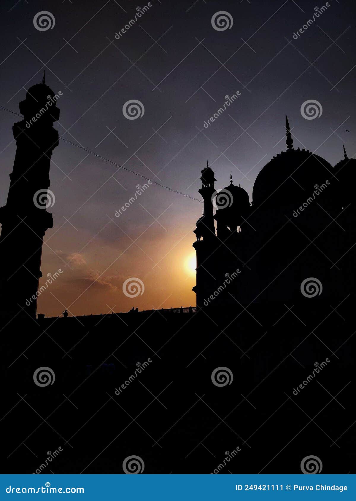 Silhouette of Monument from India Editorial Photo - Image of tower ...