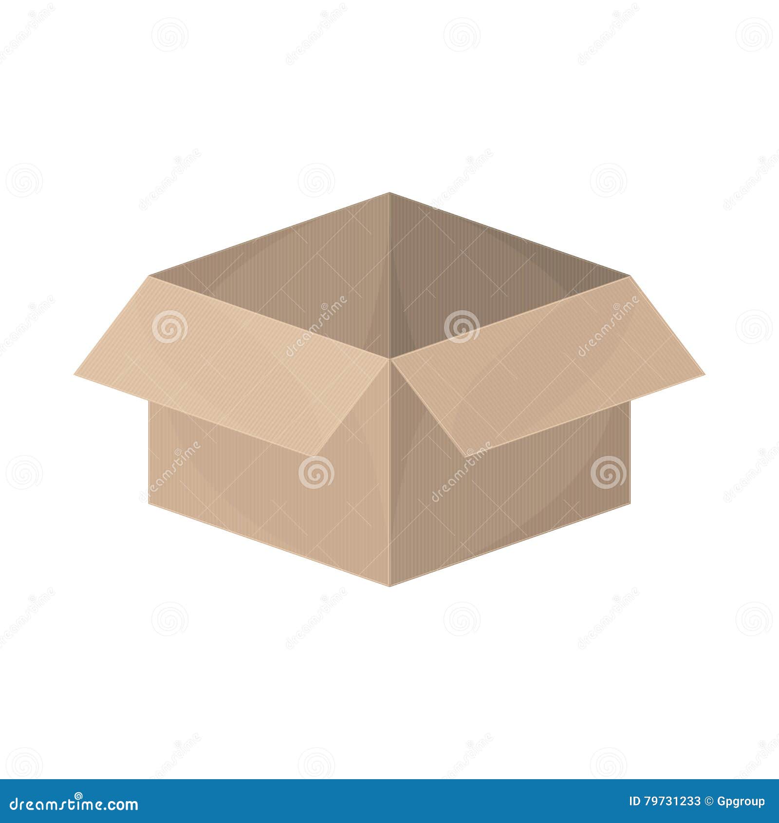 Silhouette Packing Open And Empty Cartoon Vector | CartoonDealer.com ...