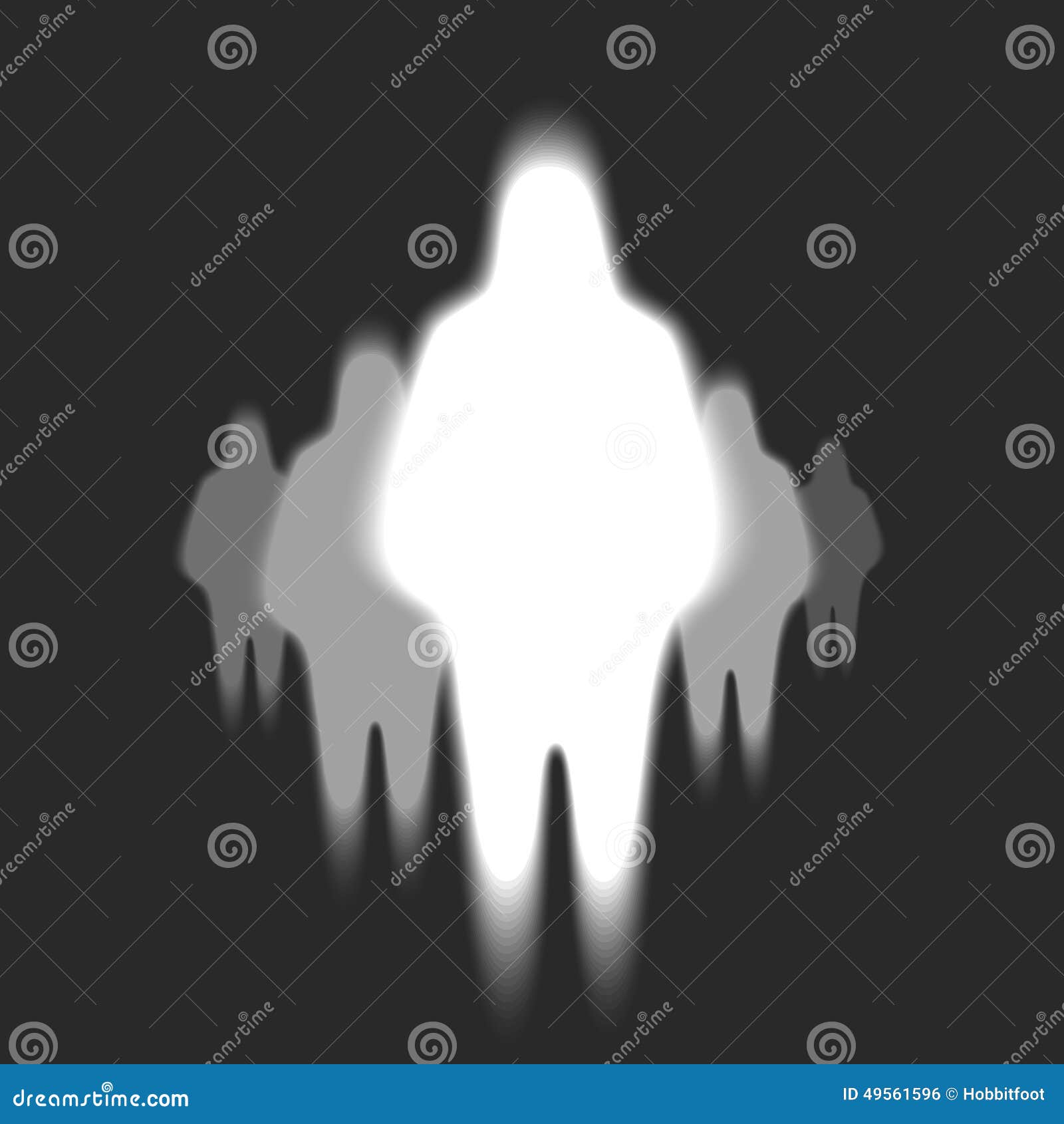 Silhouette of People Ghosts Stock Vector - Illustration of group, male ...