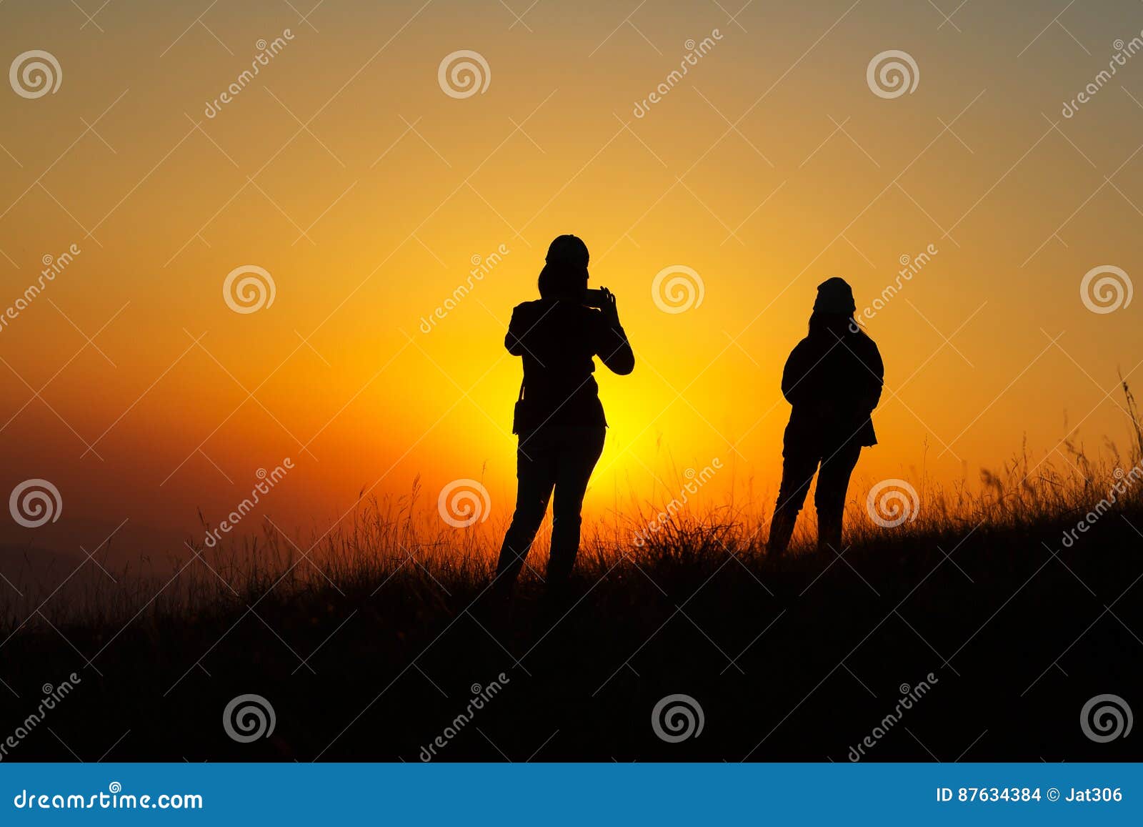 Silhouette of People Having Fun Stock Photo - Image of pose, couple ...
