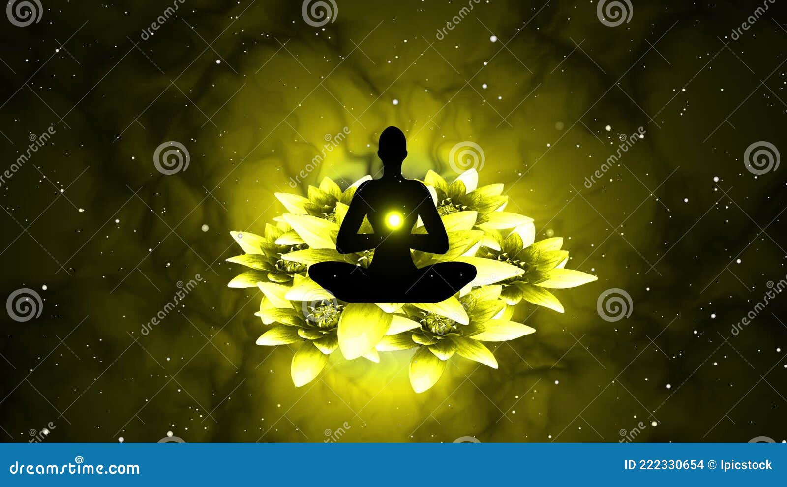 Silhouette of People Meditating Attaining Enlightenment Nirvana Stock ...