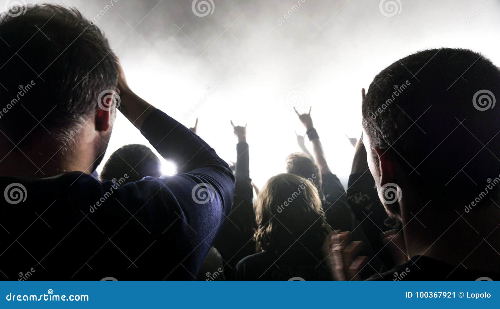 Silhouette People Rock Show Editorial Photo - Image of light, concert ...