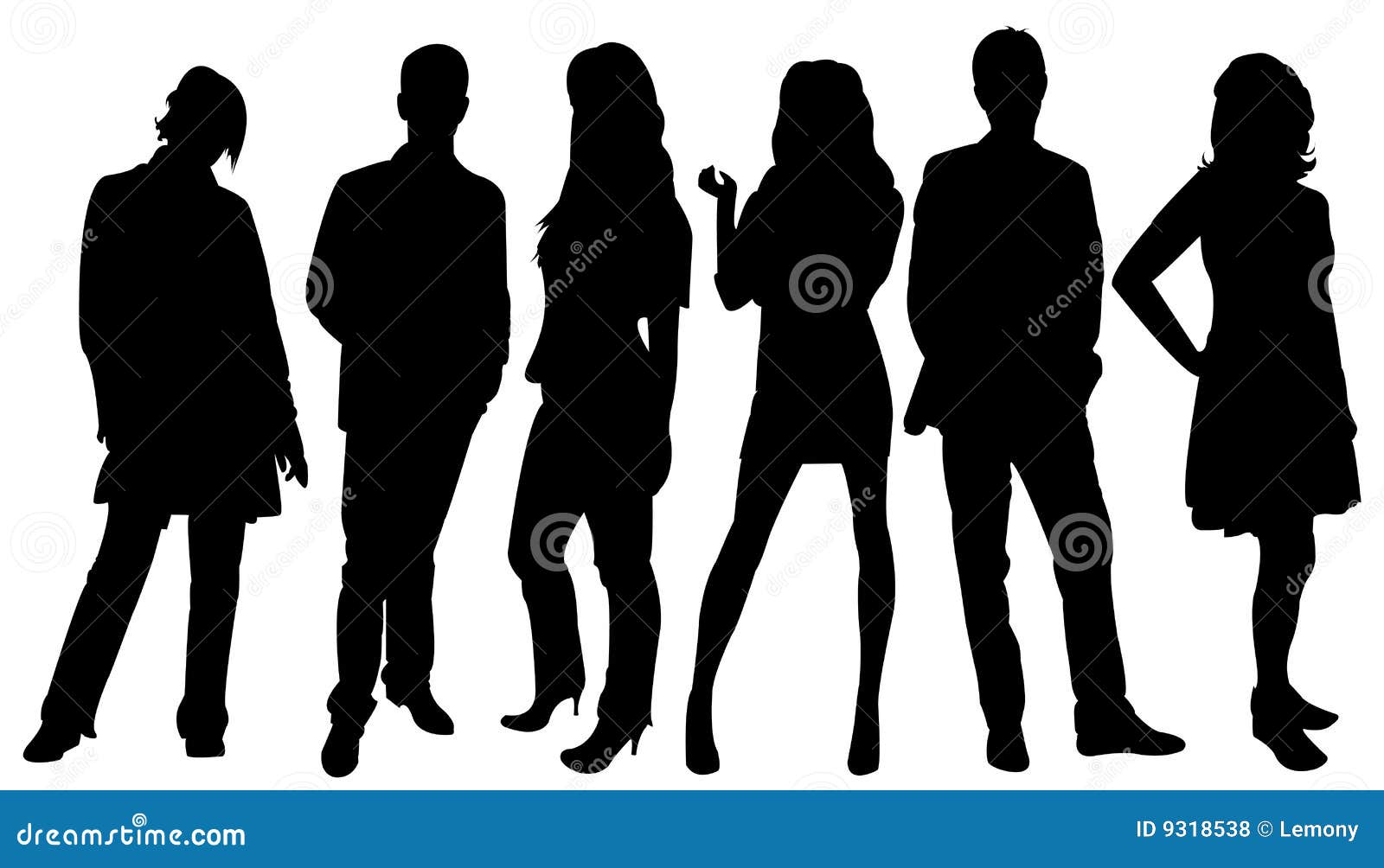 Silhouette person stock vector. Illustration of businessmen - 9318538