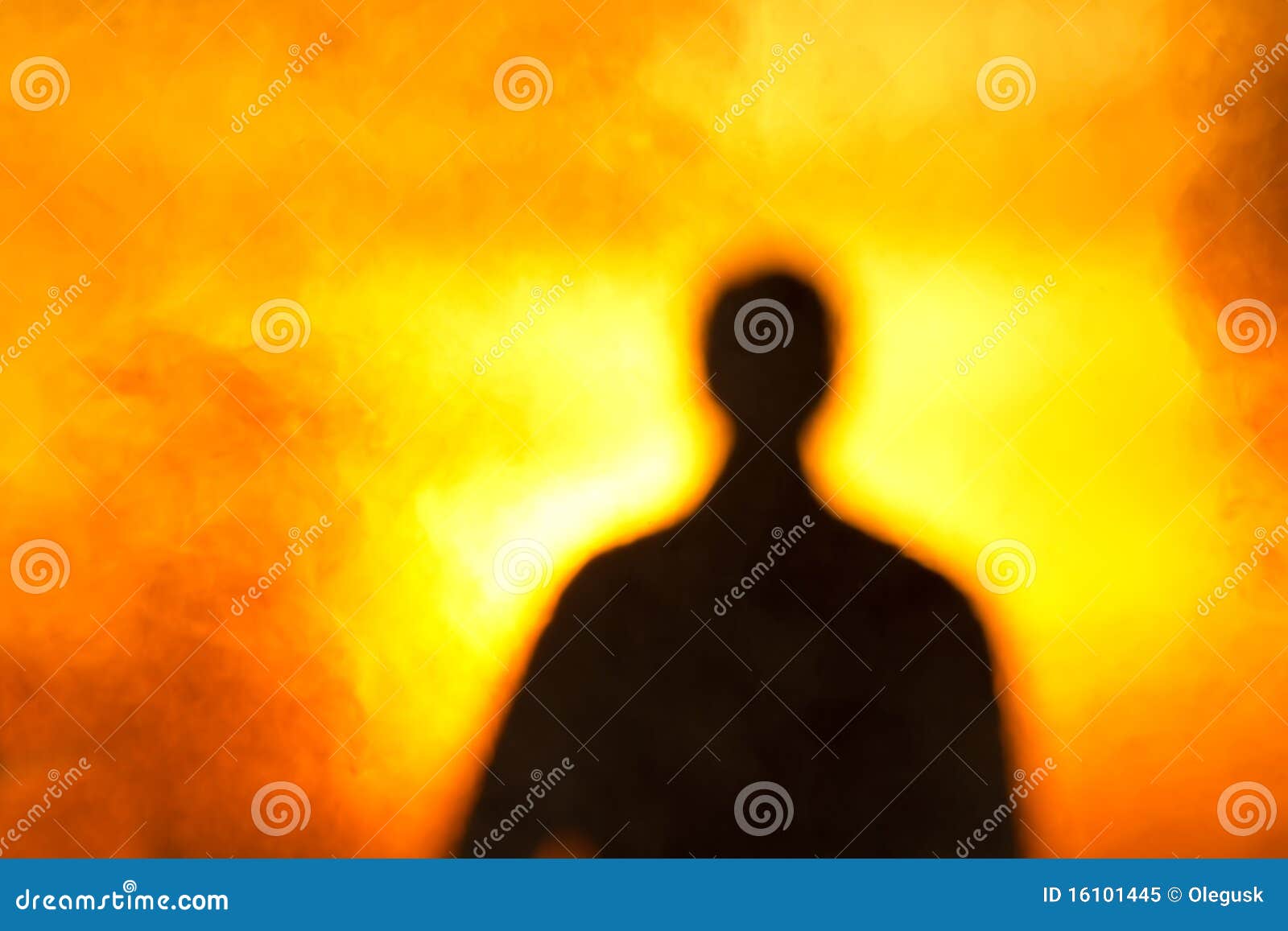 Silhouette Person Flame Fire Magical Stock Image - Image of magical ...