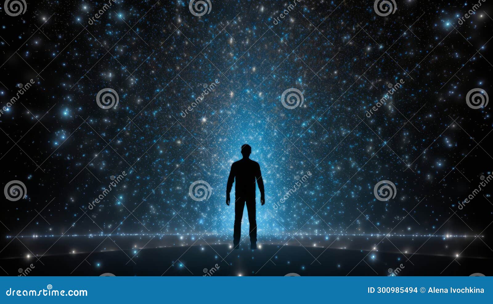 Silhouette of a Person in the Matrix, Virtual Reality, Computer Game ...