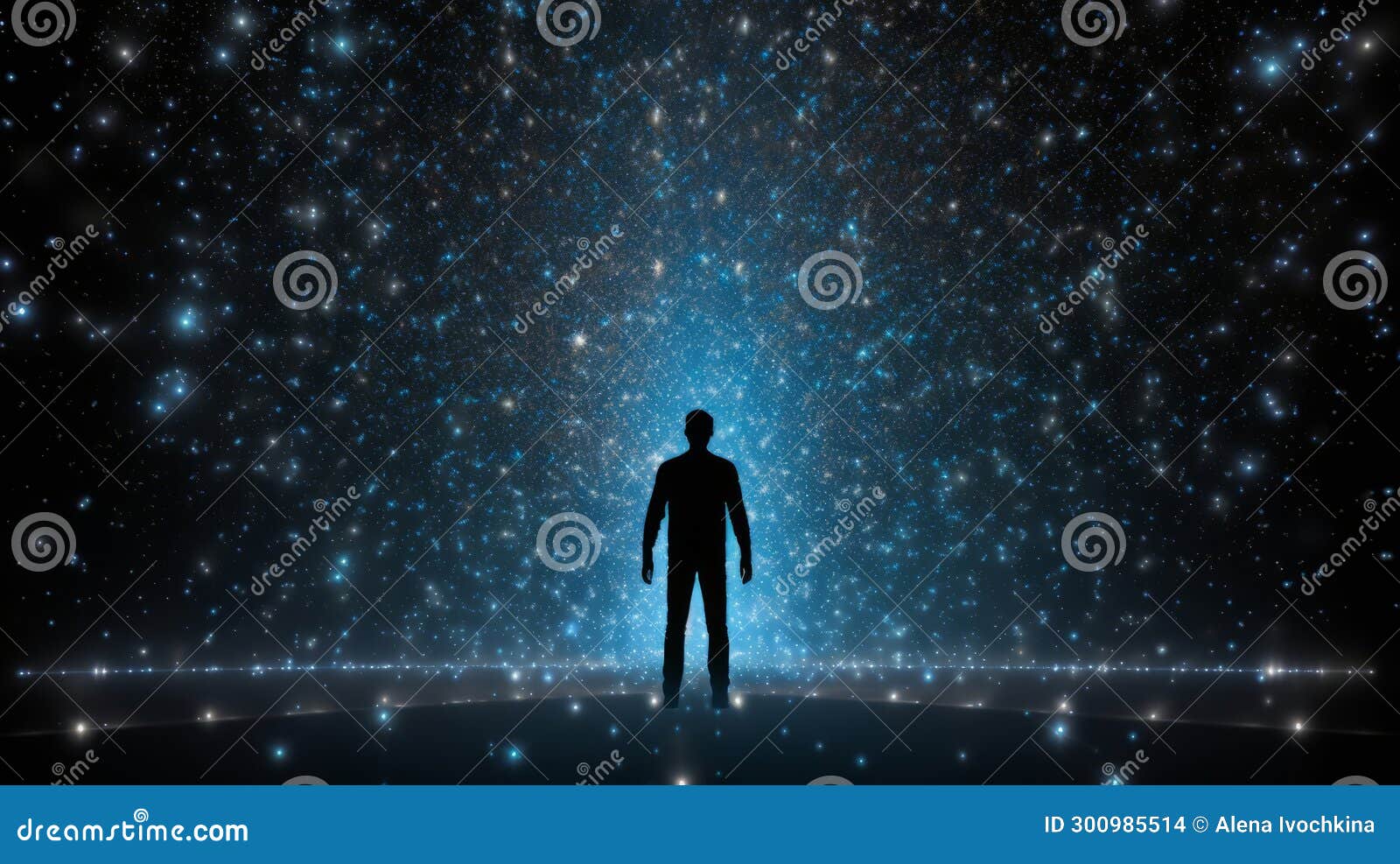 Silhouette of a Person in the Matrix, Virtual Reality, Computer Game ...