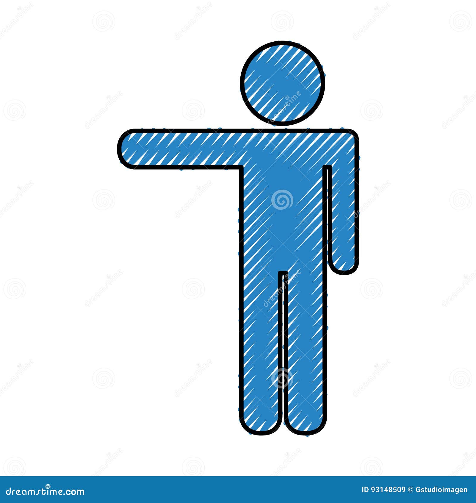 Silhouette of Person Pointing Stock Vector - Illustration of salesman ...