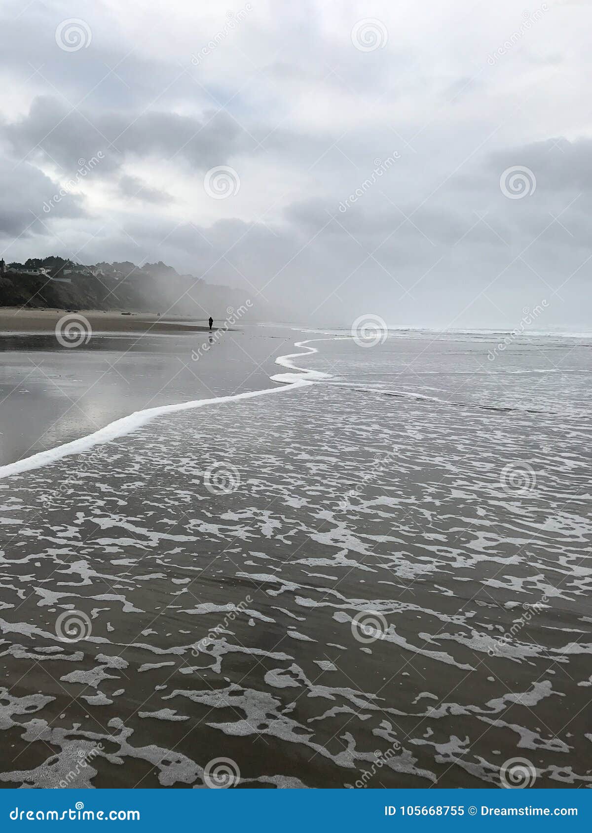 Alone on the beach stock image. Image of holiday, landscape - 105668755