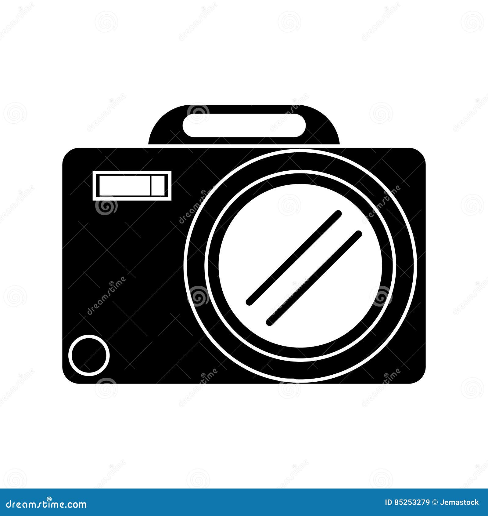 Silhouette Photo Camera Picture Image Stock Vector - Illustration of ...