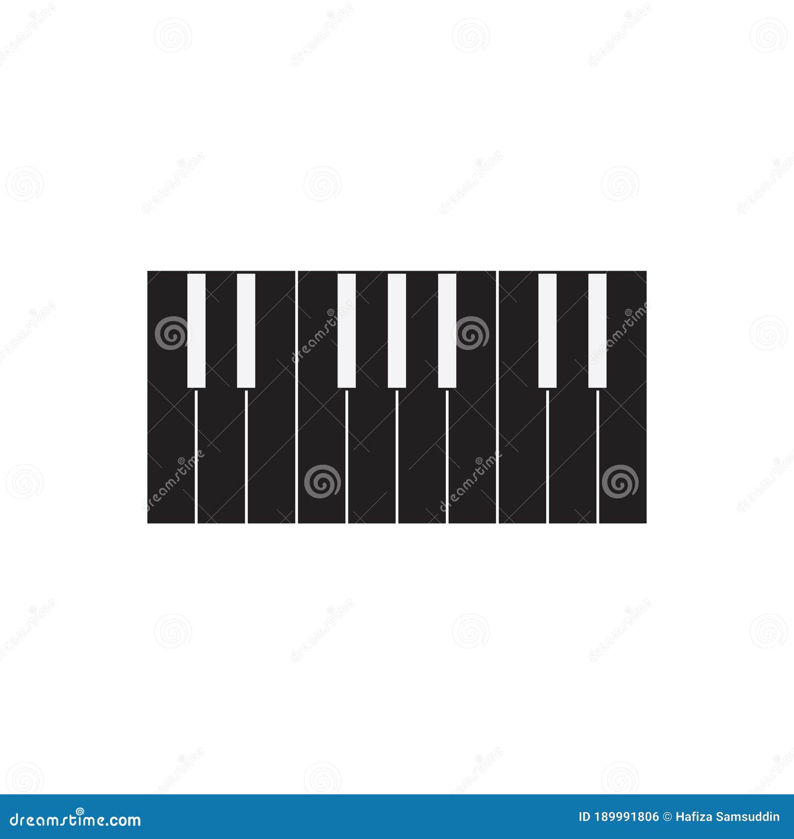 Piano Keyboard Silhouette