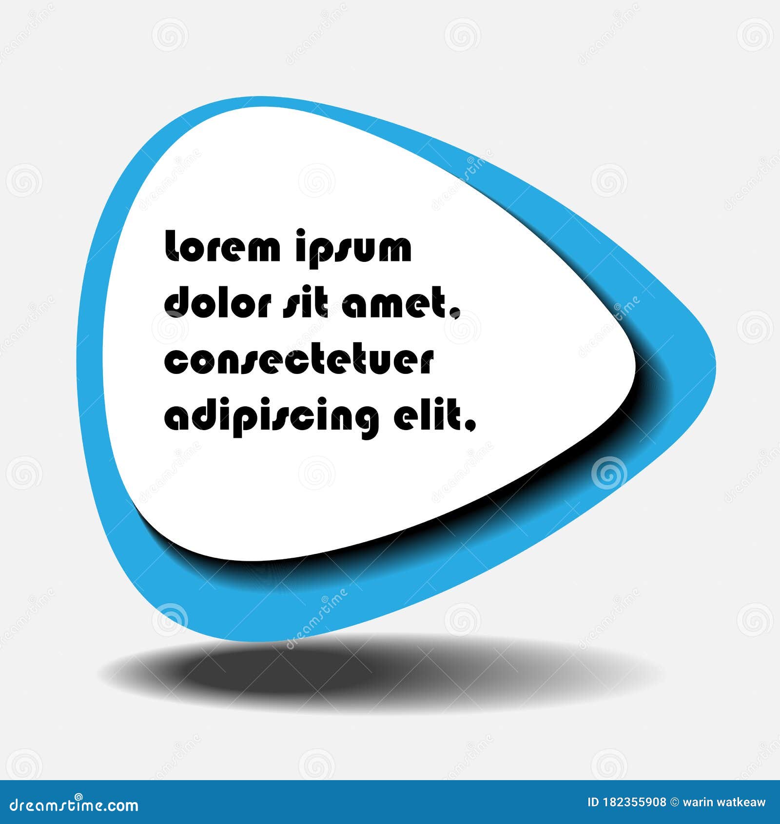 Rounded Triangle Shape Hazard Warning Sign With Arrow Symbol. Flat ...