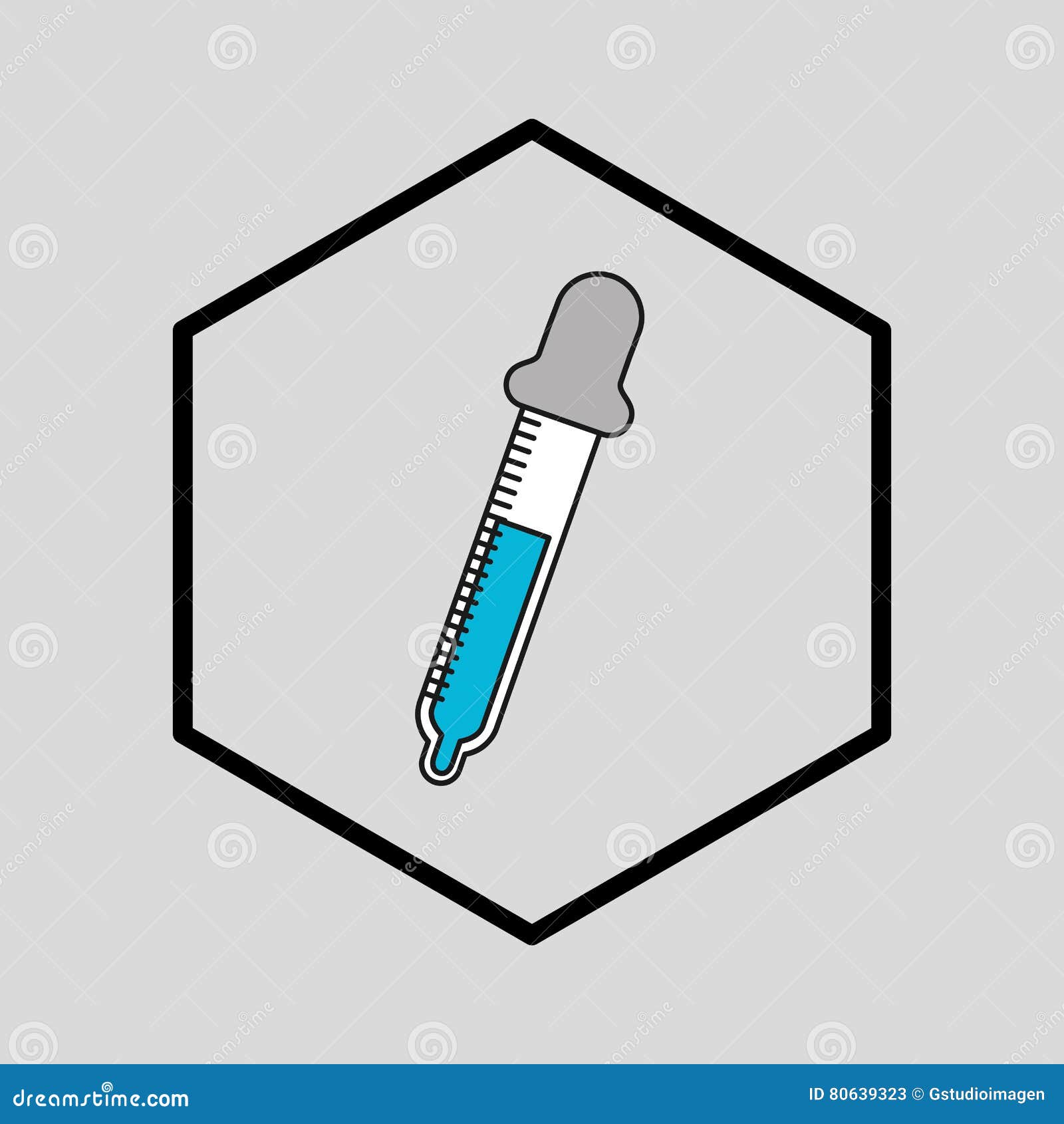 Silhouette With Pipette Laboratory Cartoon Vector | CartoonDealer.com ...