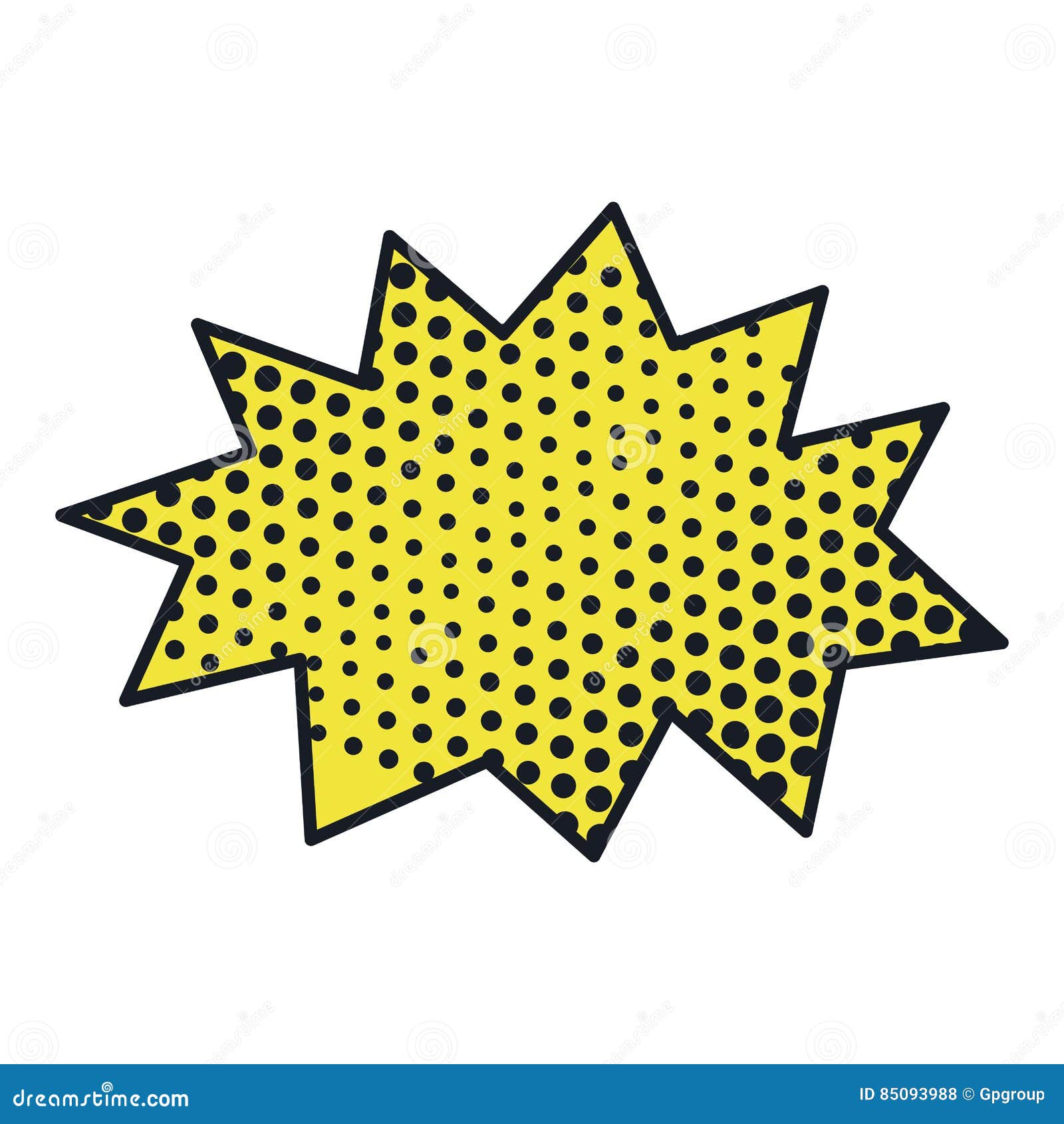 Silhouette Pop Art Callout Scream for Dialogue Stock Vector ...