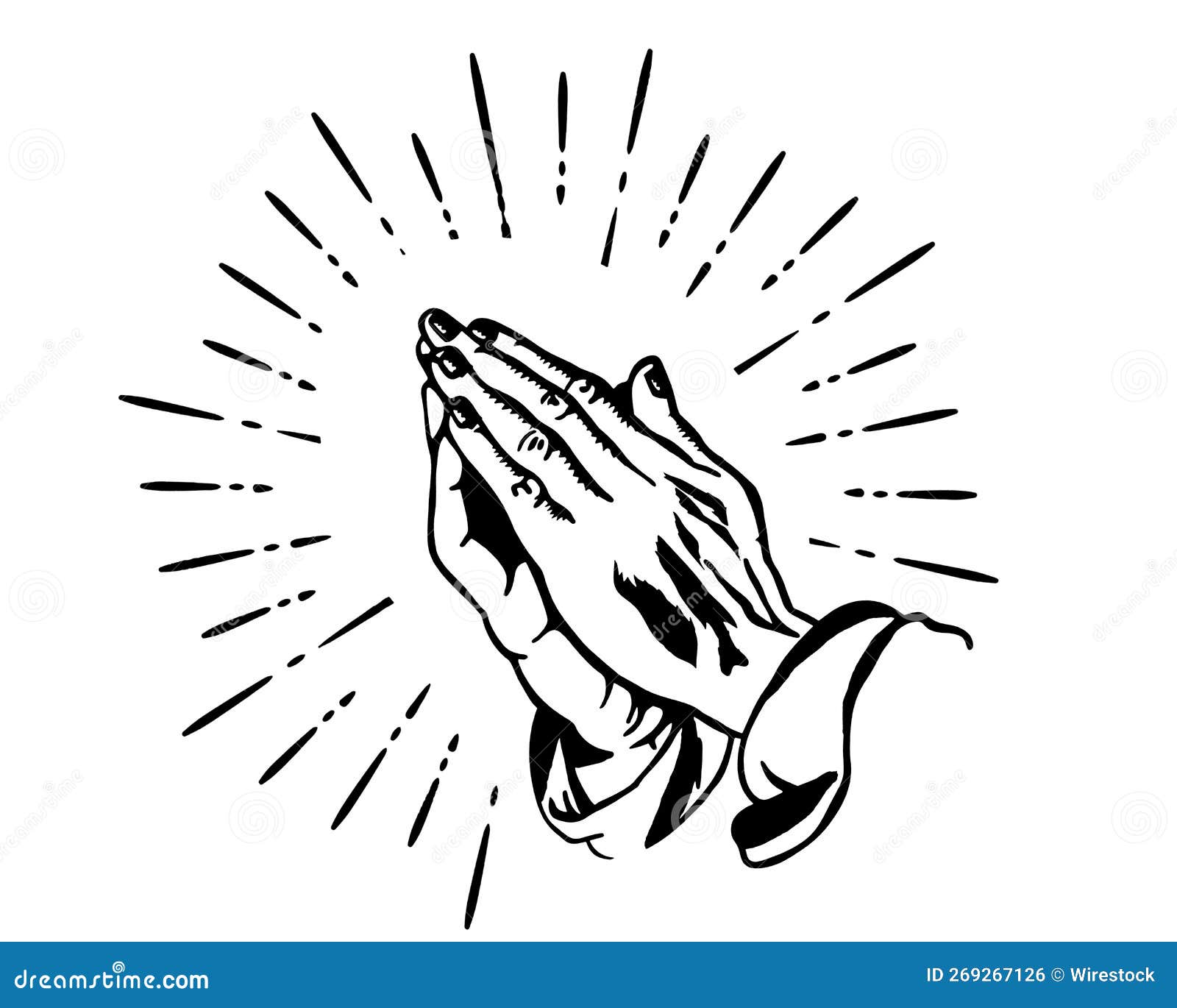 Silhouette of Praying Hands Stock Photo - Image of praying ...
