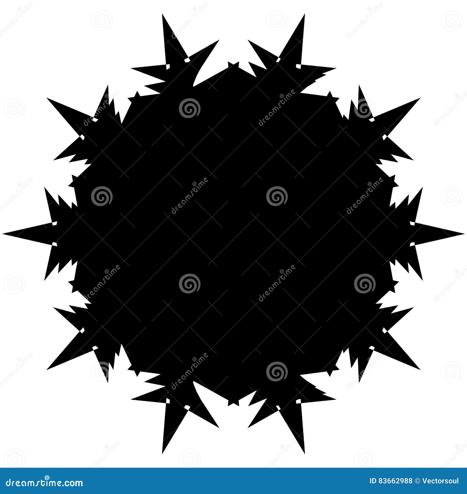 Random Edgy Abstract Illustration With Random Scattered Geometric ...