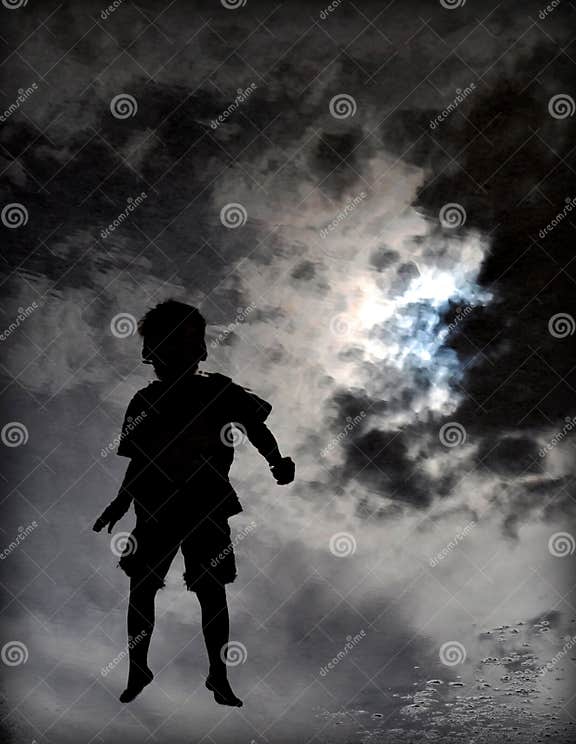 Silhouette reflection stock image. Image of silhouette - 10865465