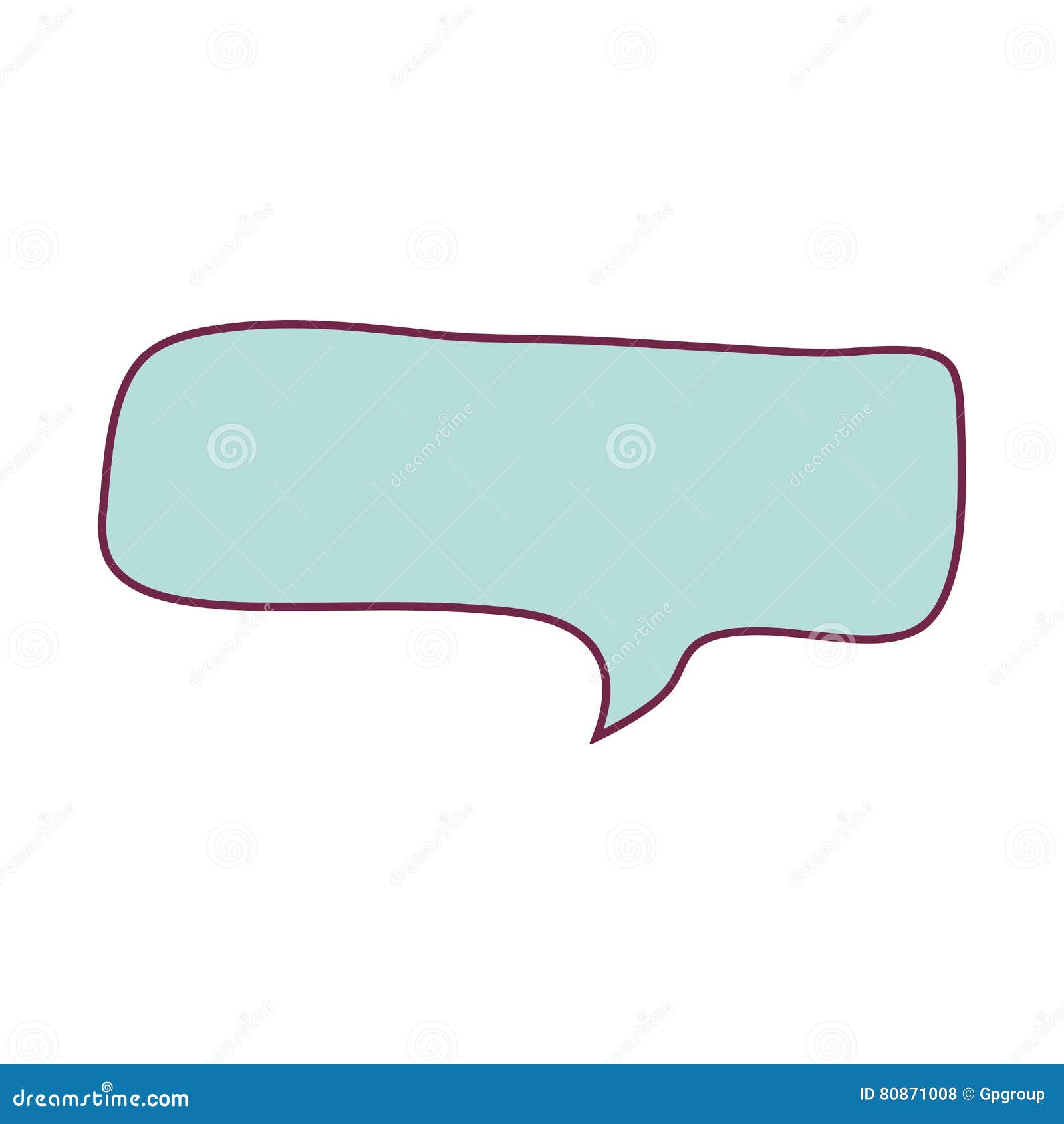Silhouette Rounded Rectangle Callout Background Blue Vector ...