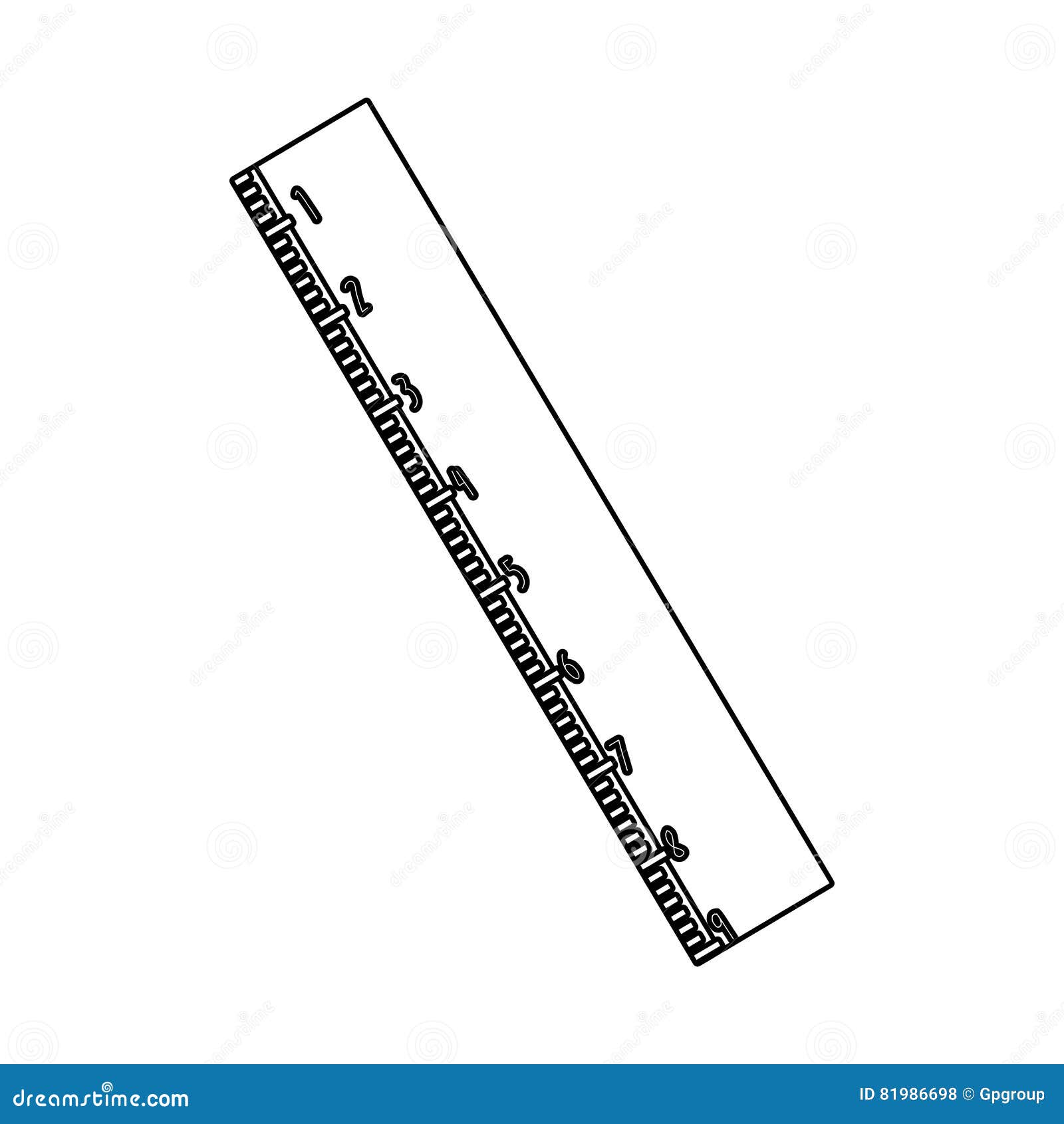 Silhouette Rules for Drawing with Inch Stock Illustration ...