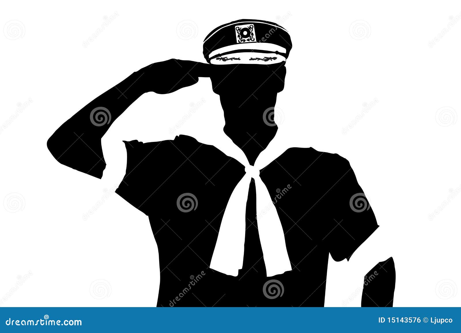 Navy Sailor Silhouette