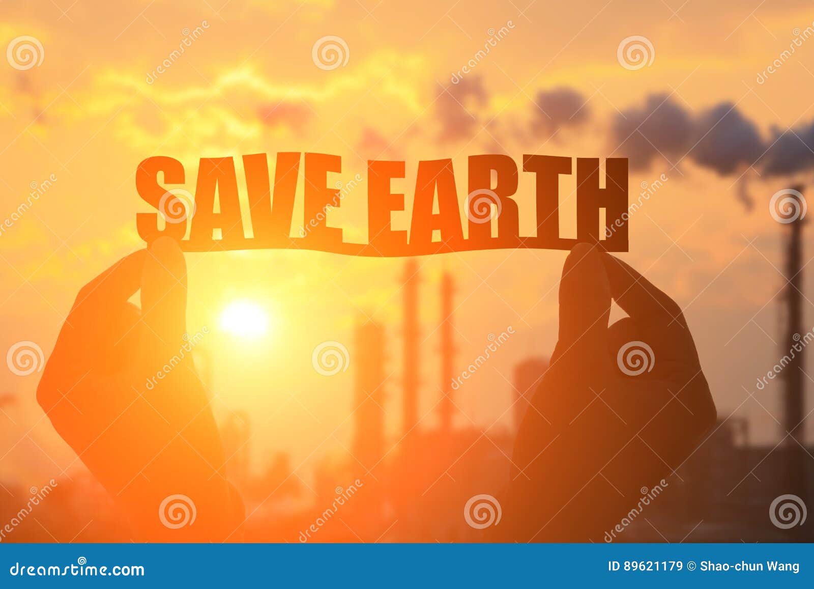 Silhouette save earth word stock image. Image of earth - 89621179