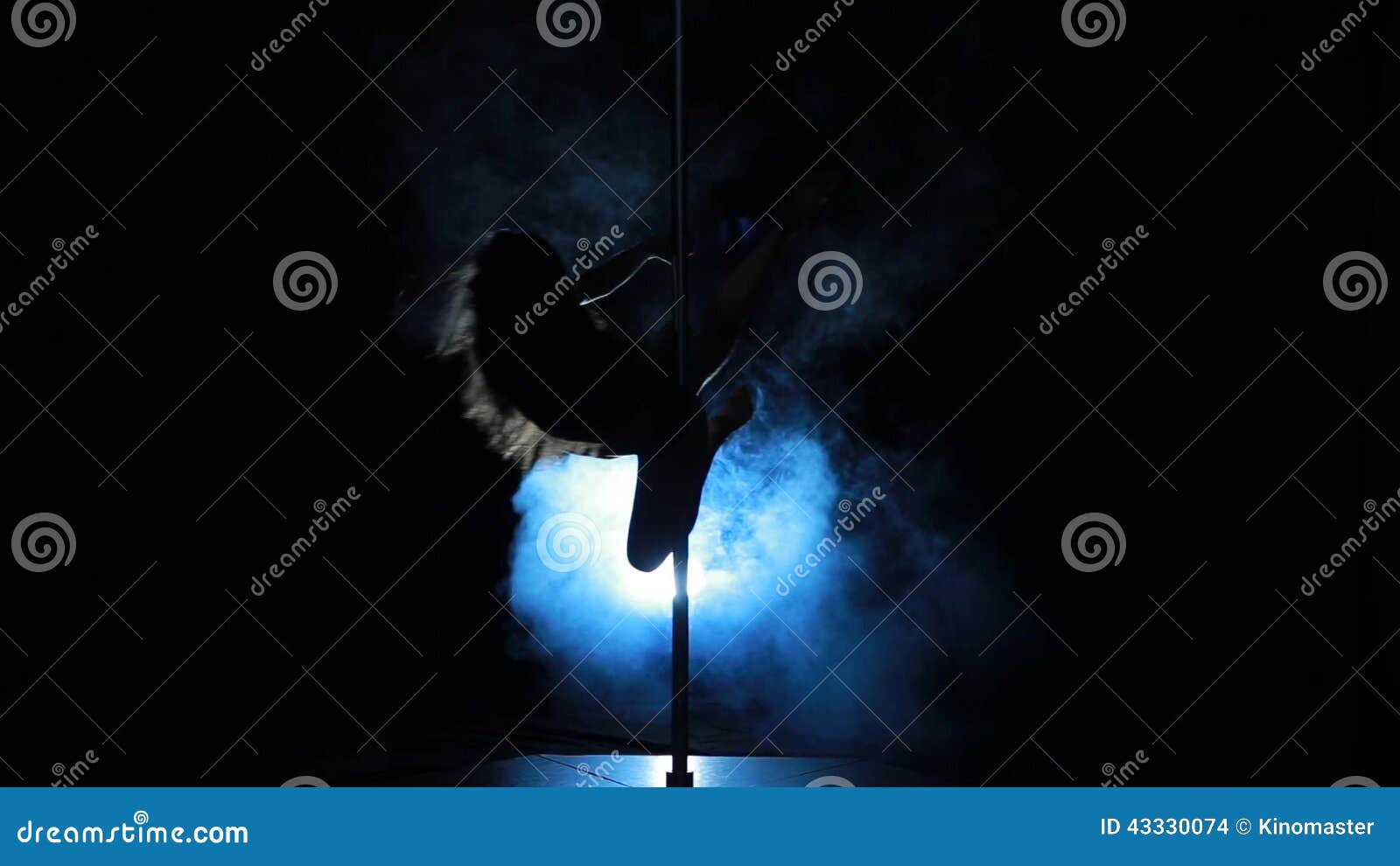 3of23 Silhouette of a Female Pole Dancing Stock Footage - Video of ...
