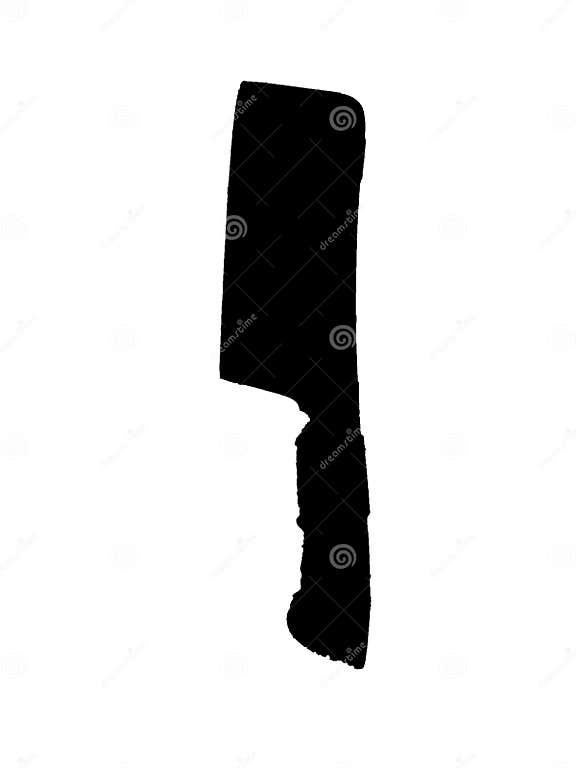 A Silhouette of Sharp Knife Stock Vector - Illustration of knife ...