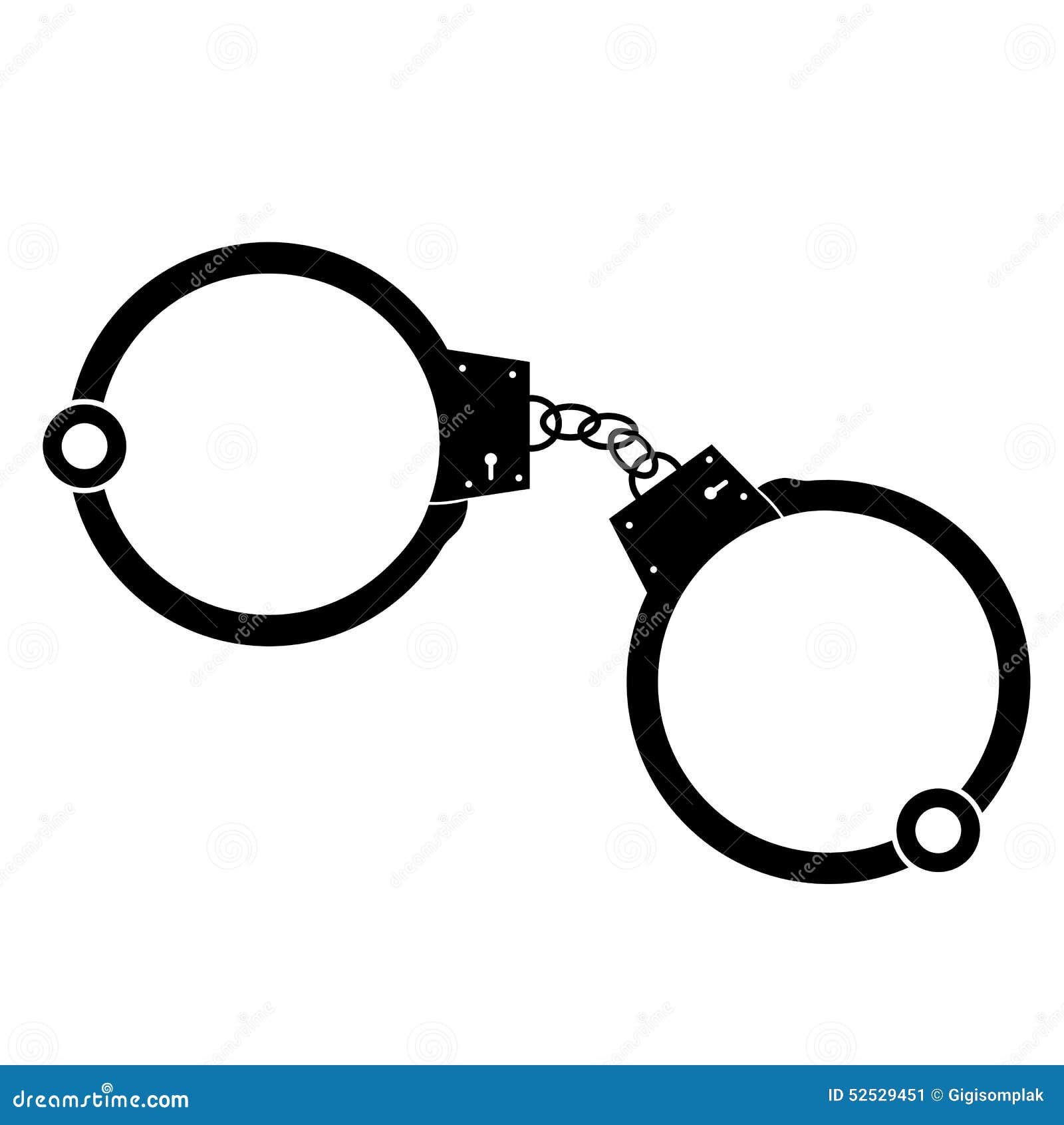 Silhouette Simple De Menotte Illustration de Vecteur - Illustration du ...