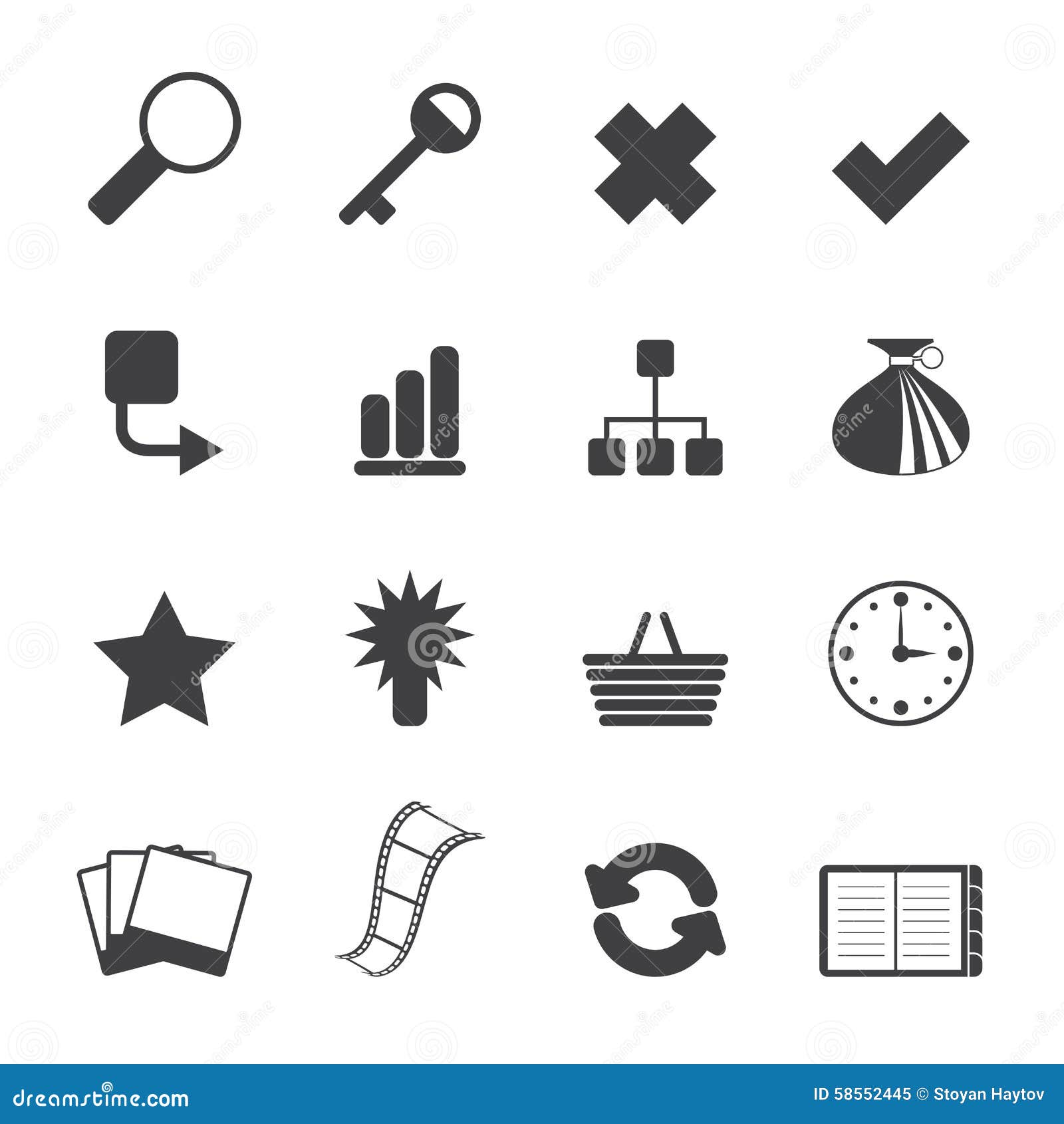 Simple Internet Of Things Icon Set. Symbols For IOT With Flat Design ...