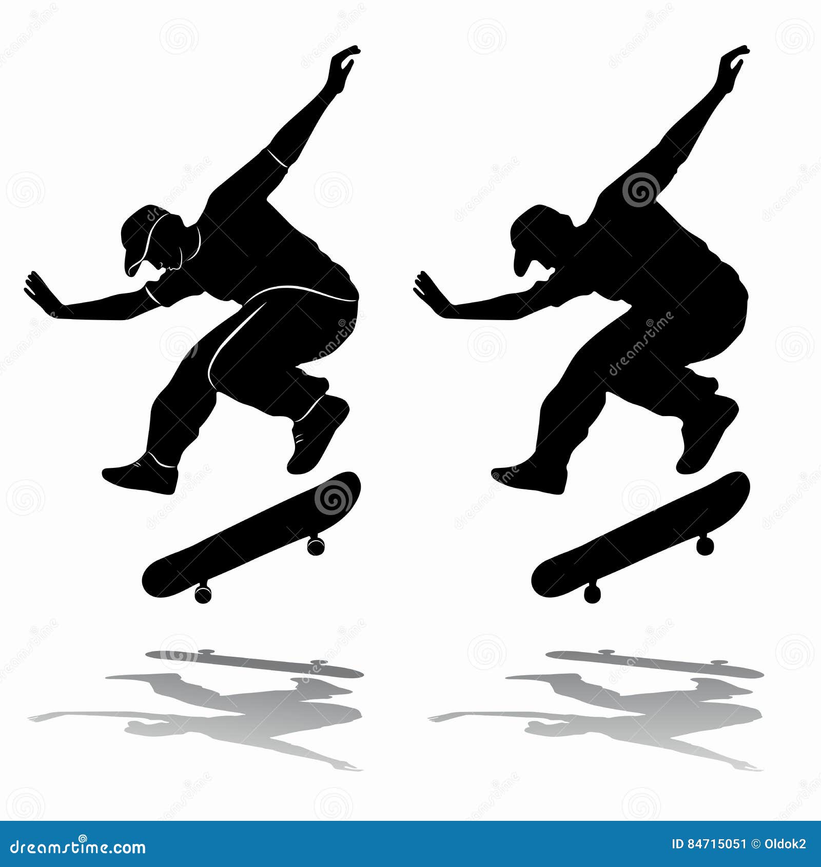 Silhouette of Skateboarder, Vector Draw Stock Vector - Illustration of ... Silhouette of Skateboarder, Vector Draw Stock Vector - Illustration of ...