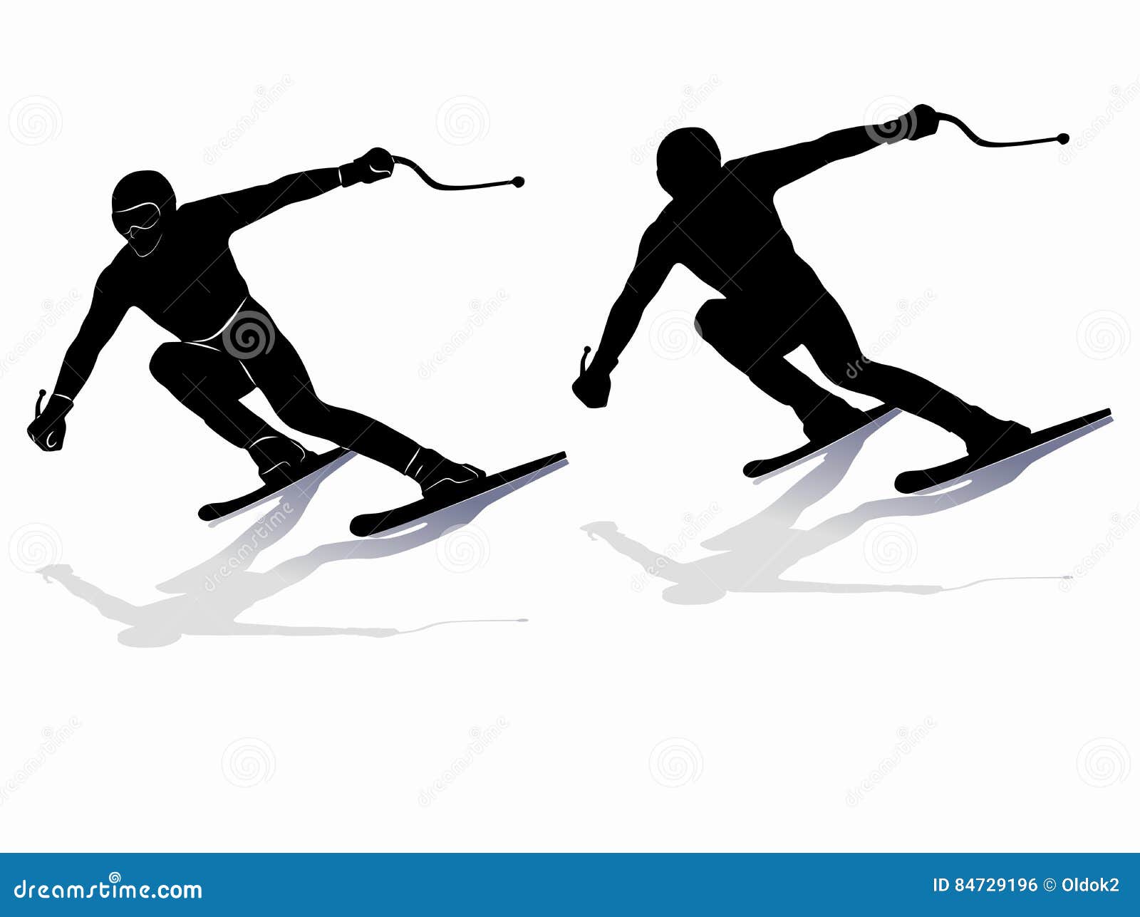Silhouette of Skier, Vector Draw Stock Vector - Illustration of people ... Silhouette of Skier, Vector Draw Stock Vector - Illustration of people ...