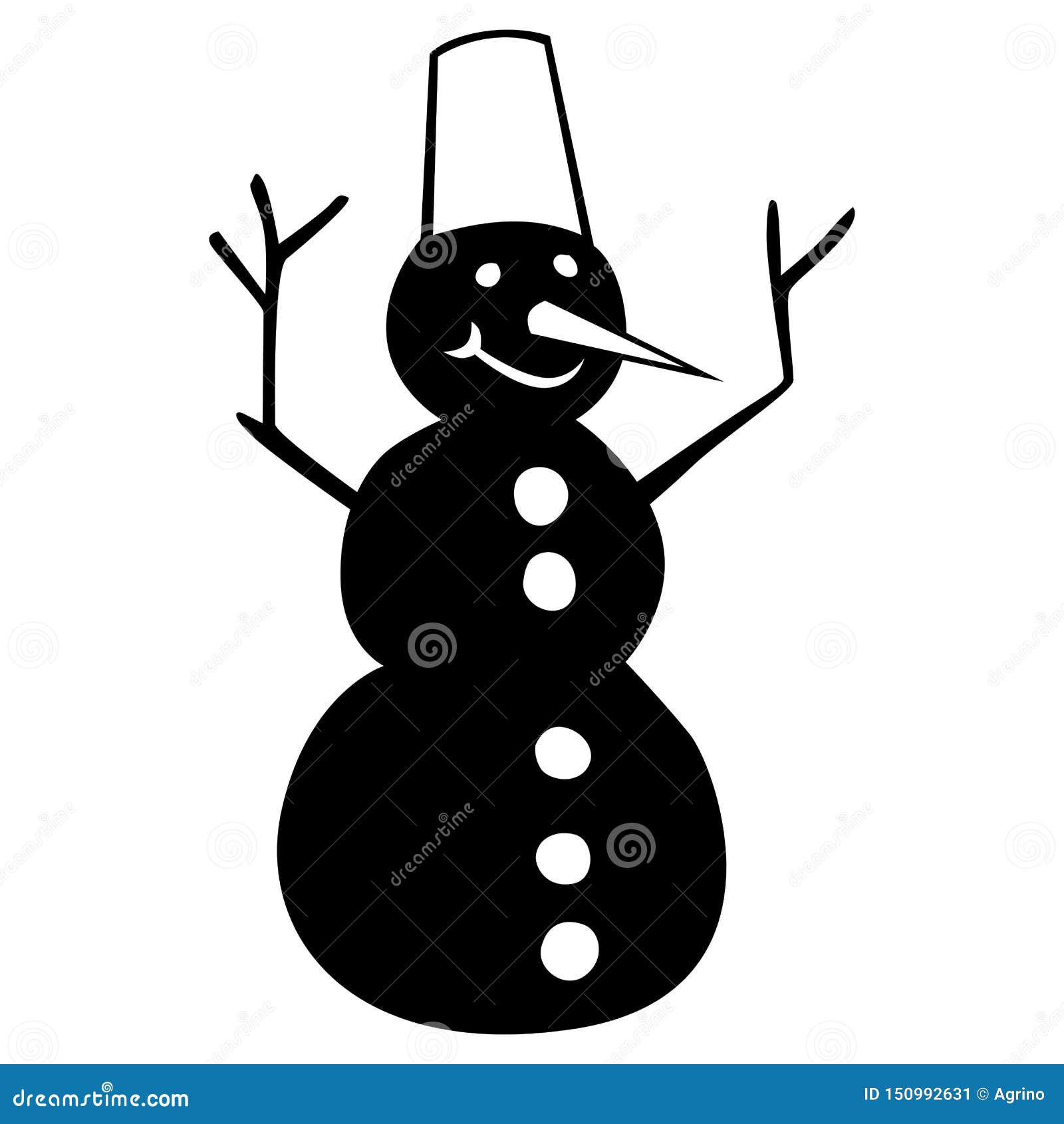 Snowman Silhouette