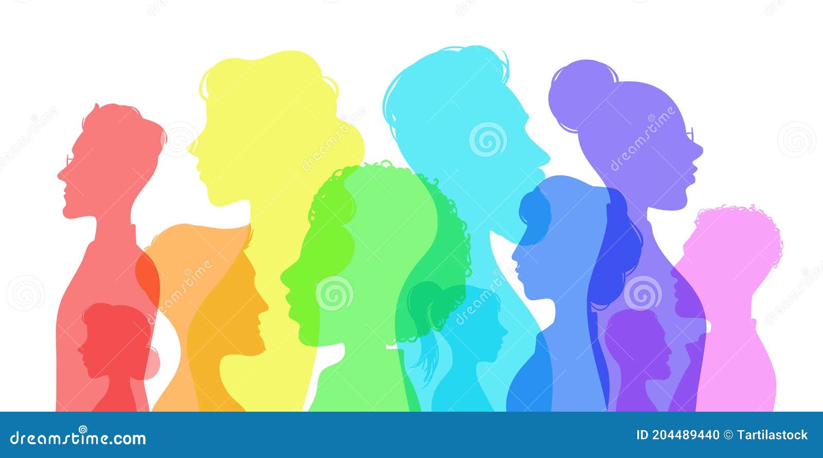 Silhouette Social Diversity People Of Diverse Culture Men And Women