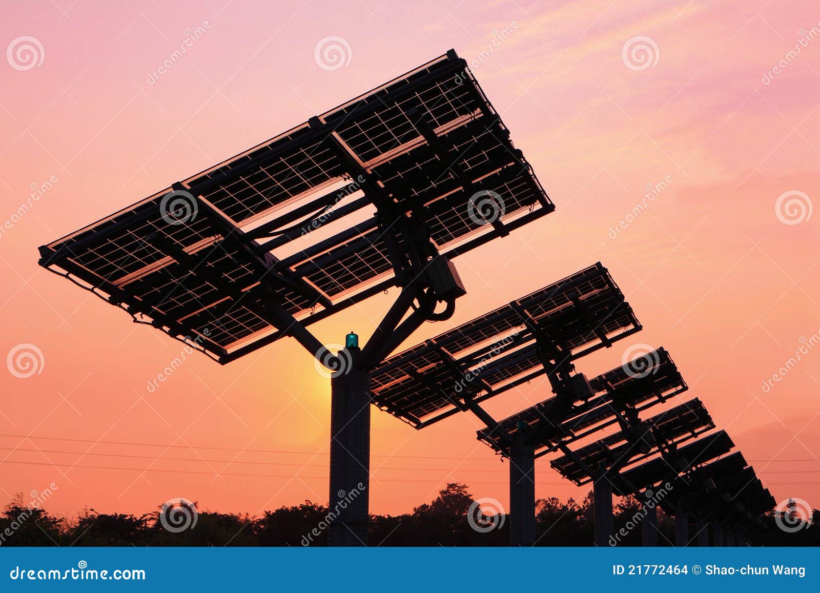 Silhouette of solar panel stock photo. Image of climate - 21772464