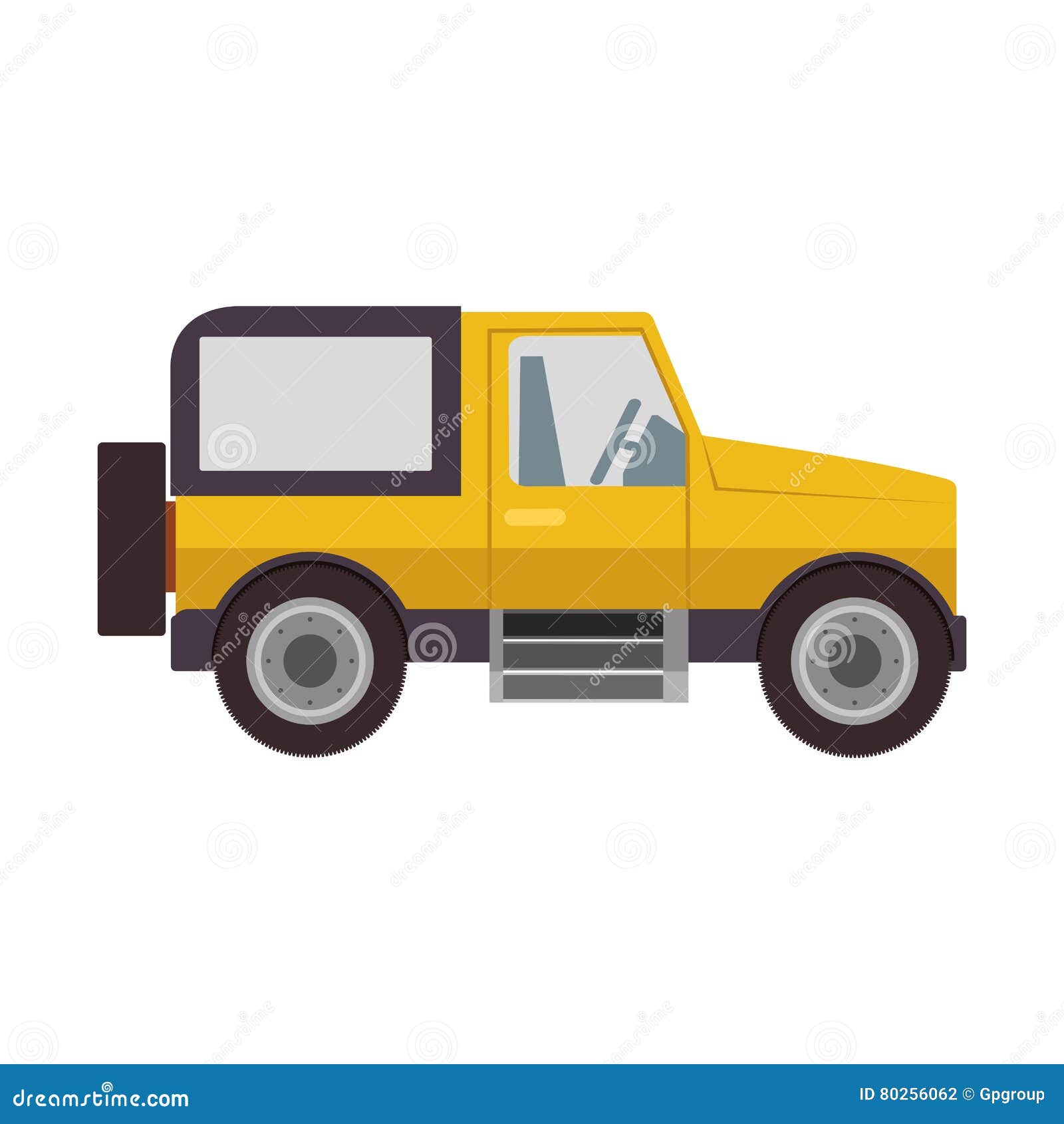 Yellow Jeep Cherokee, Illustration, Vector | CartoonDealer.com #160183095
