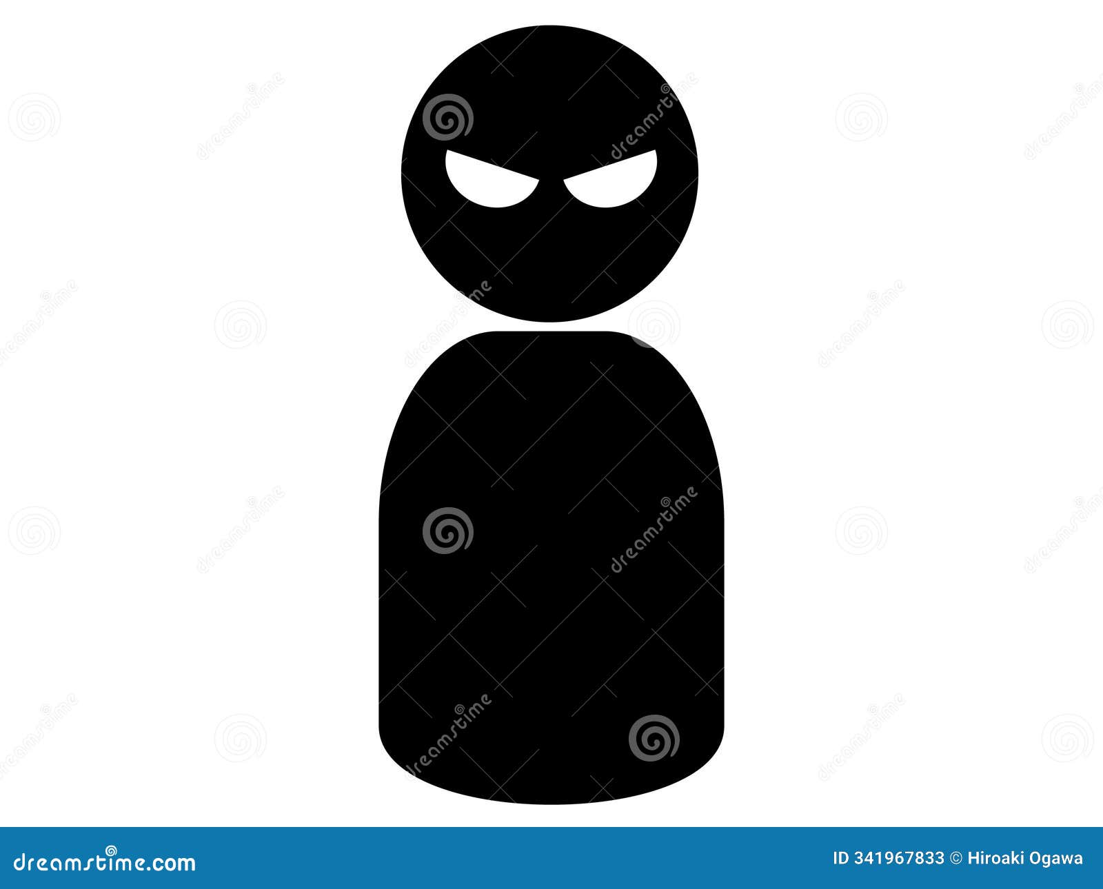 Suspicious Person Thin Line Icon, Sign, Symbol, Illustation, Linear ...