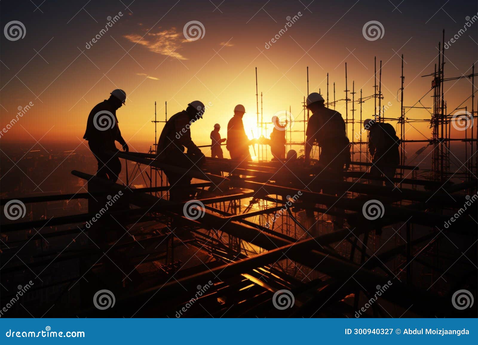 Silhouette Teamwork Construction Engineer, Contractor, Civil Team at ...