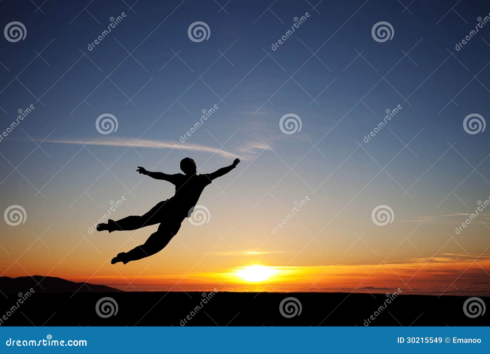 Sunset jump for fun stock image. Image of outdoors, action - 30215549