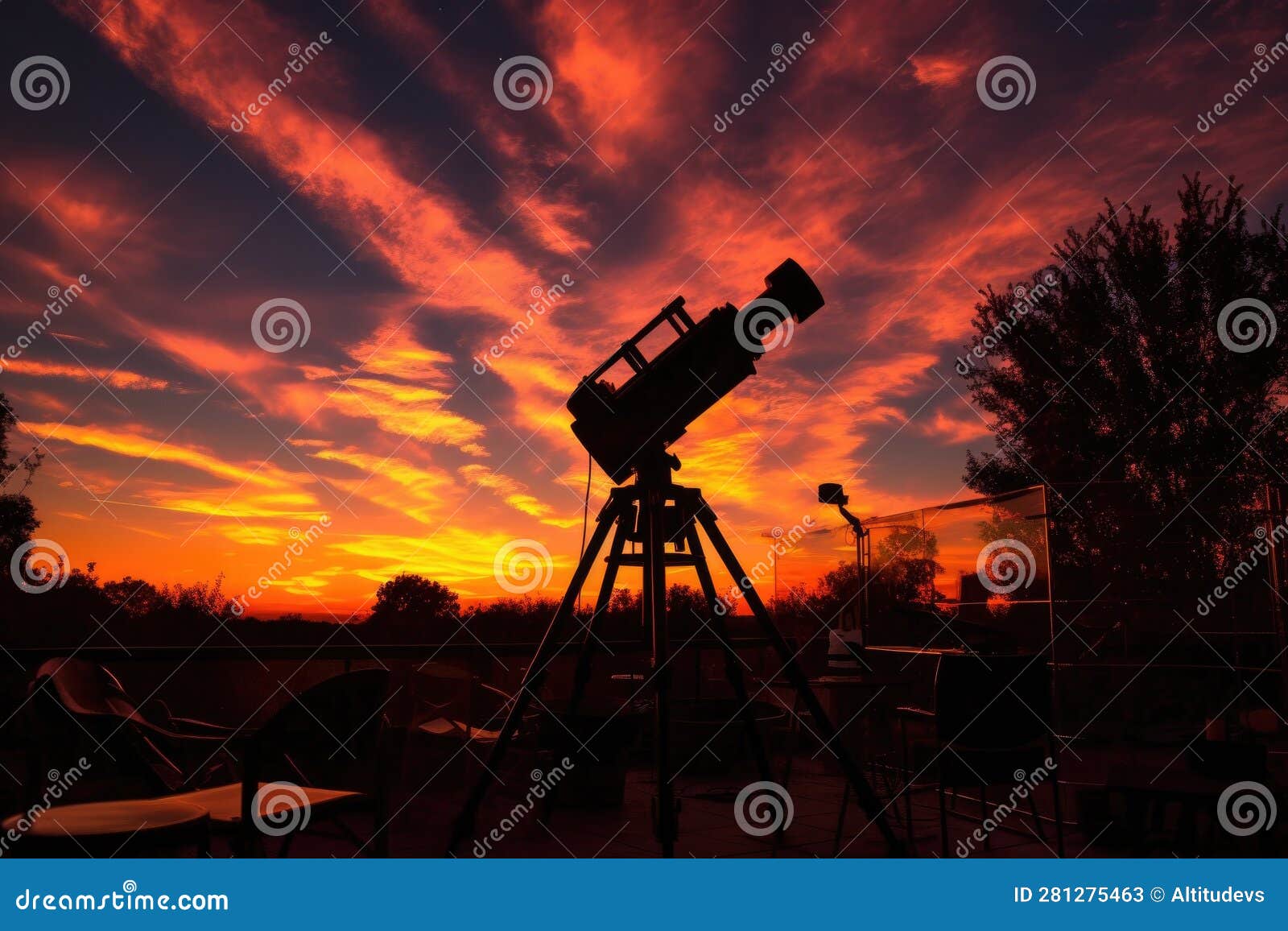A Telescope Setup With An Astrophotography Camera Royalty-Free Stock ...