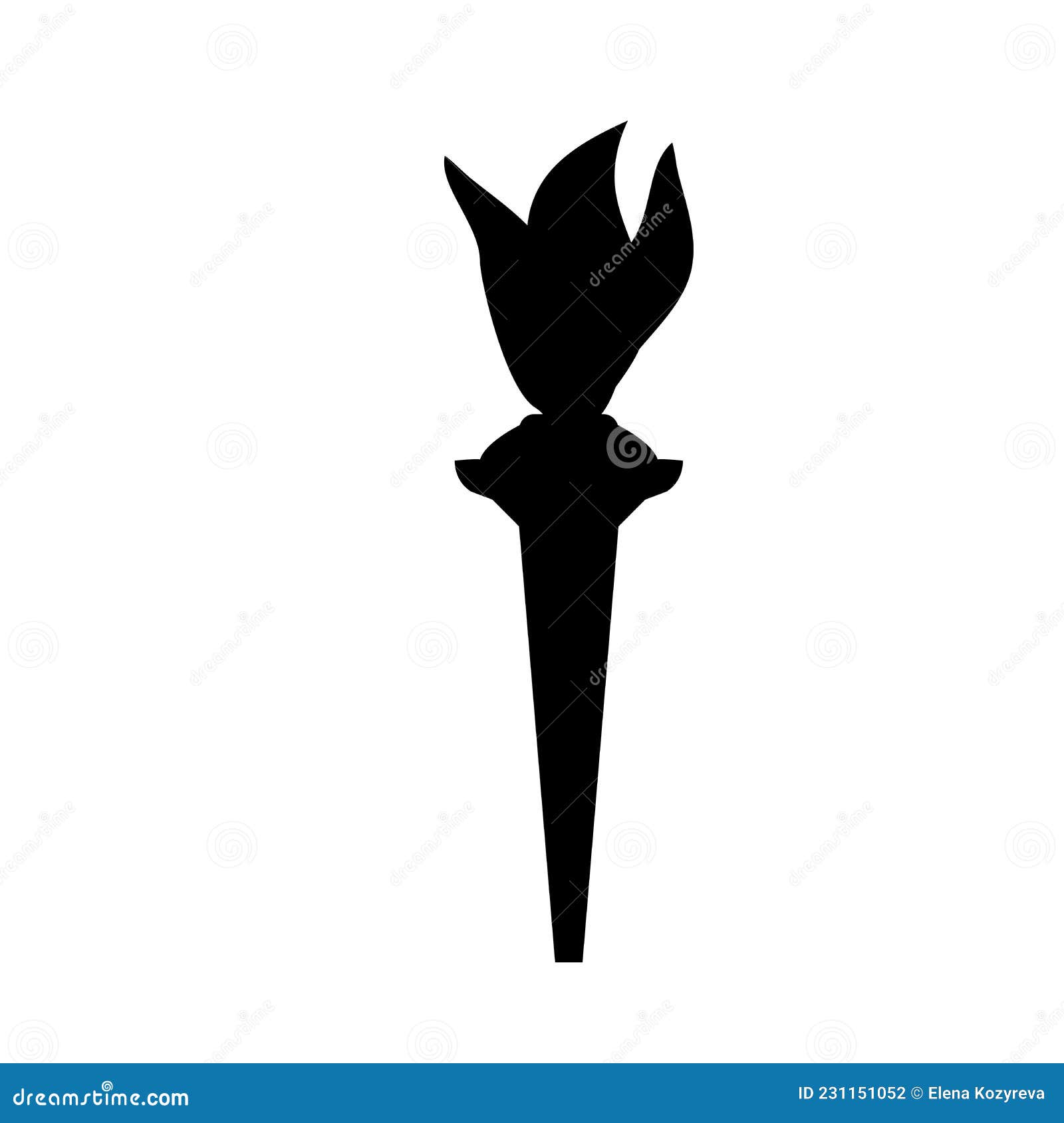 Torch Symbol, Torch Icon Or Logo Cartoon Vector | CartoonDealer.com ...
