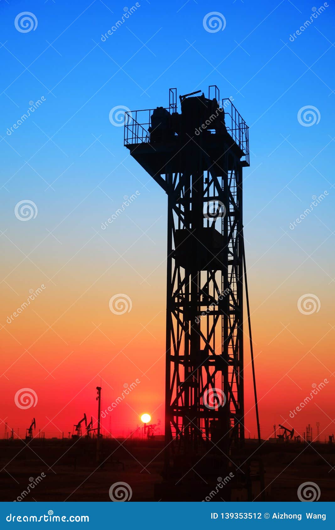 Tower Type Pumping Unit Stock Photo | CartoonDealer.com #44698812