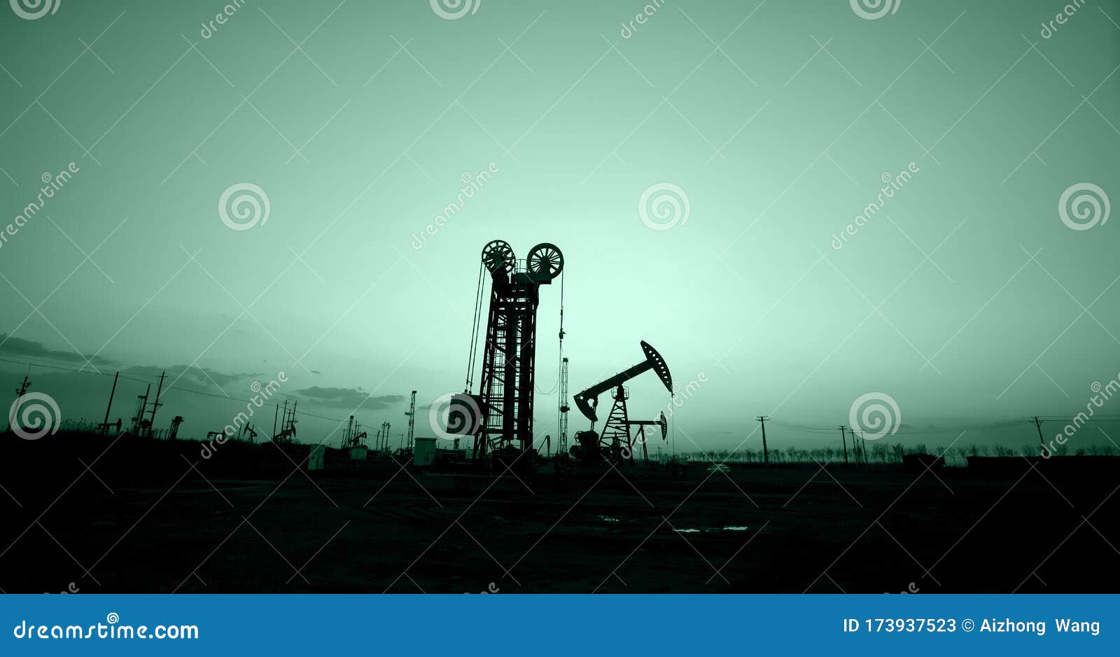 Tower type pumping unit stock image. Image of works - 173937523