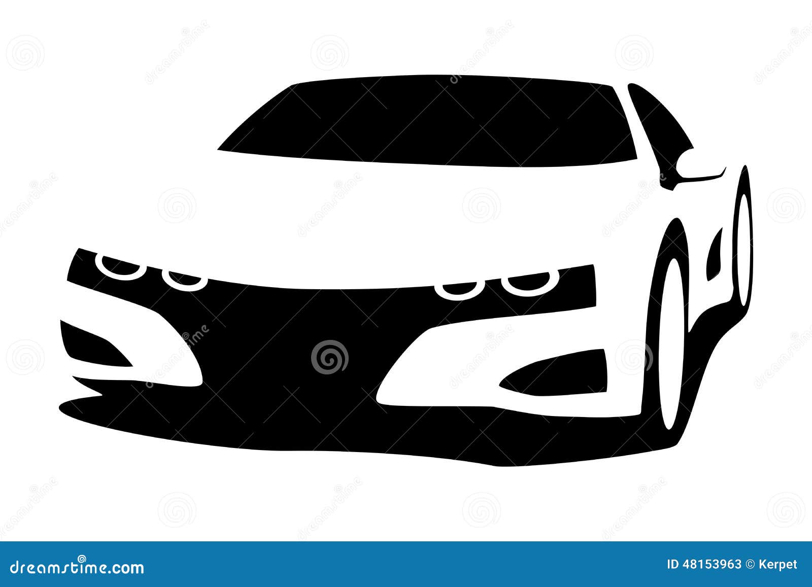 Silhouette tuning car stock vector. Illustration of formula - 48153963